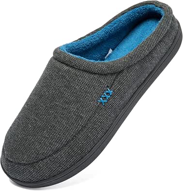 Amazon.com | NewDenBer Men's Cozy Memory Foam Slippers Warm Soft Lined ...