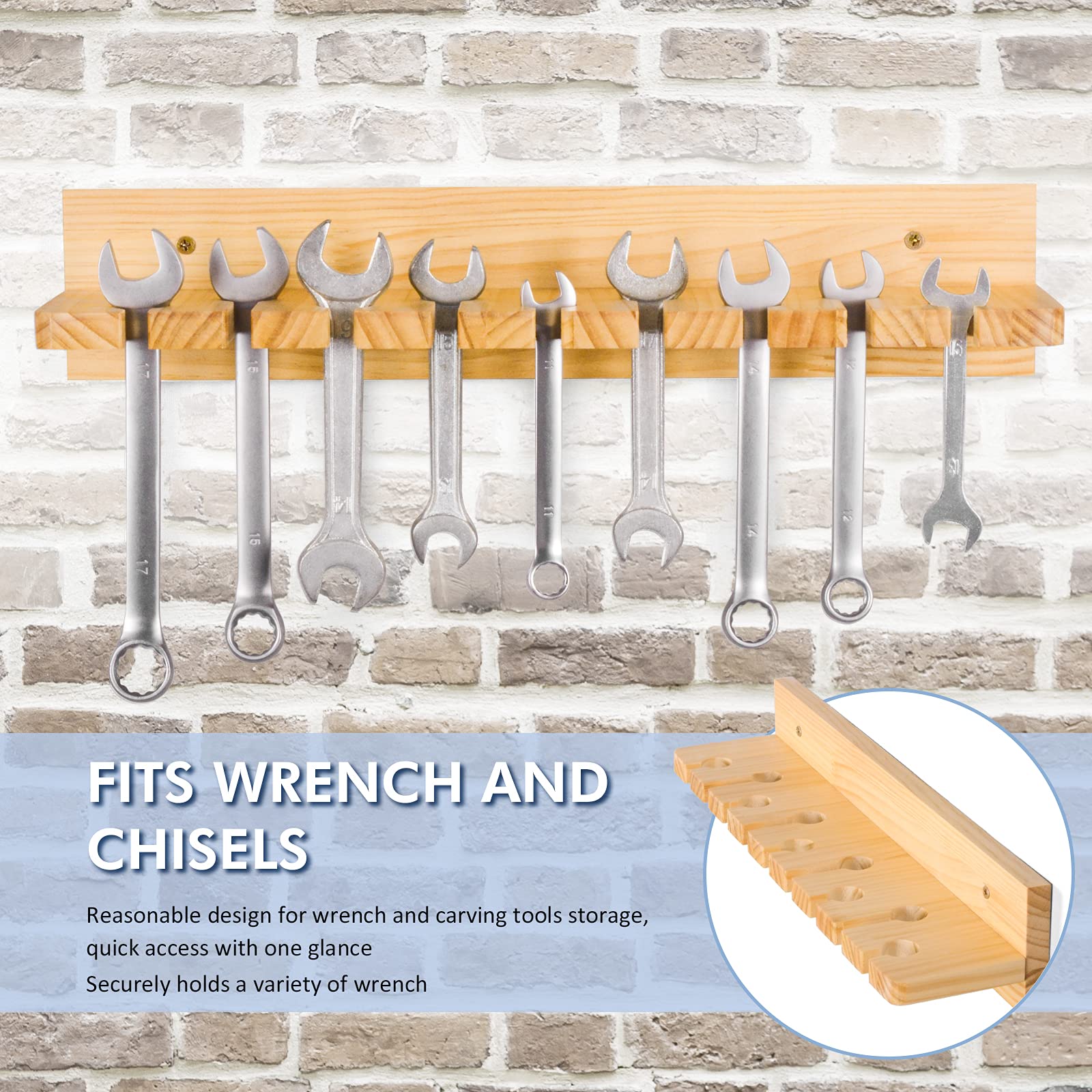 ikkle Screwdriver Holder, Wall Mounted Tool Storage Organizer, Pliers ...