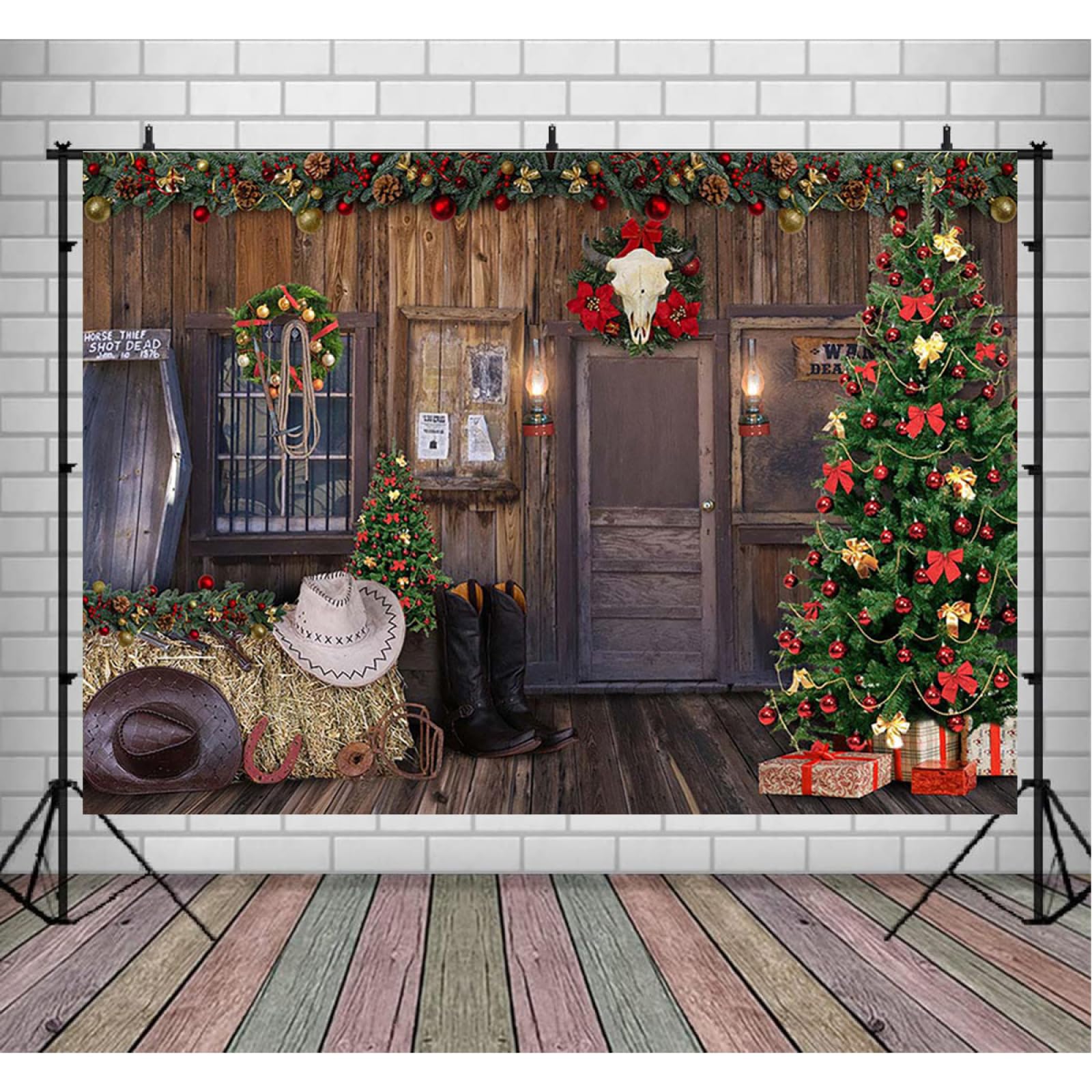 Christmas Backdrop 10x10 Laeacco Christmas Theme Vinyl Backdrop 3x2.4m ...