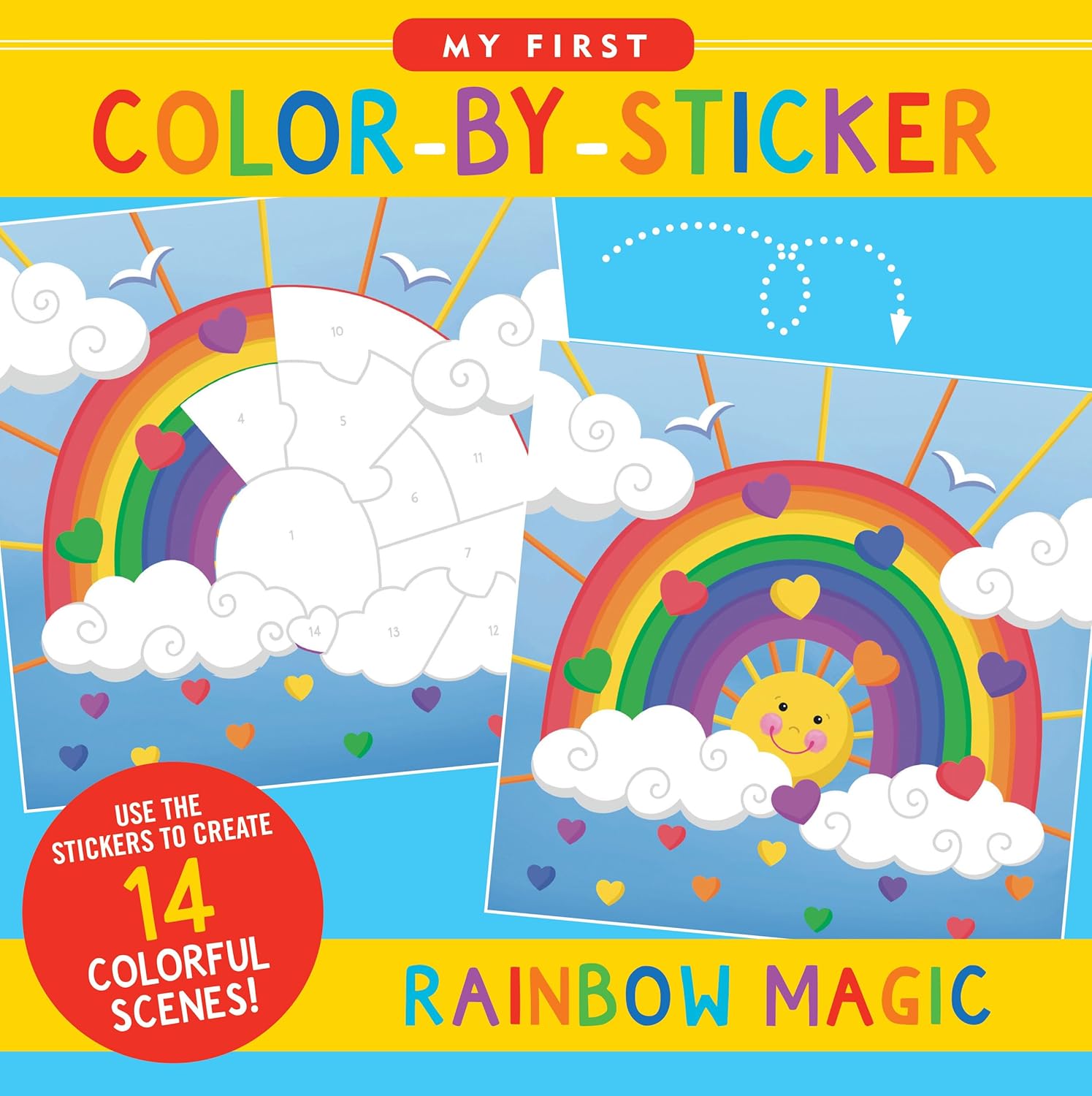 My First Color-By-Sticker Book - Rainbow Magic: Amazon.co.uk: Peter ...