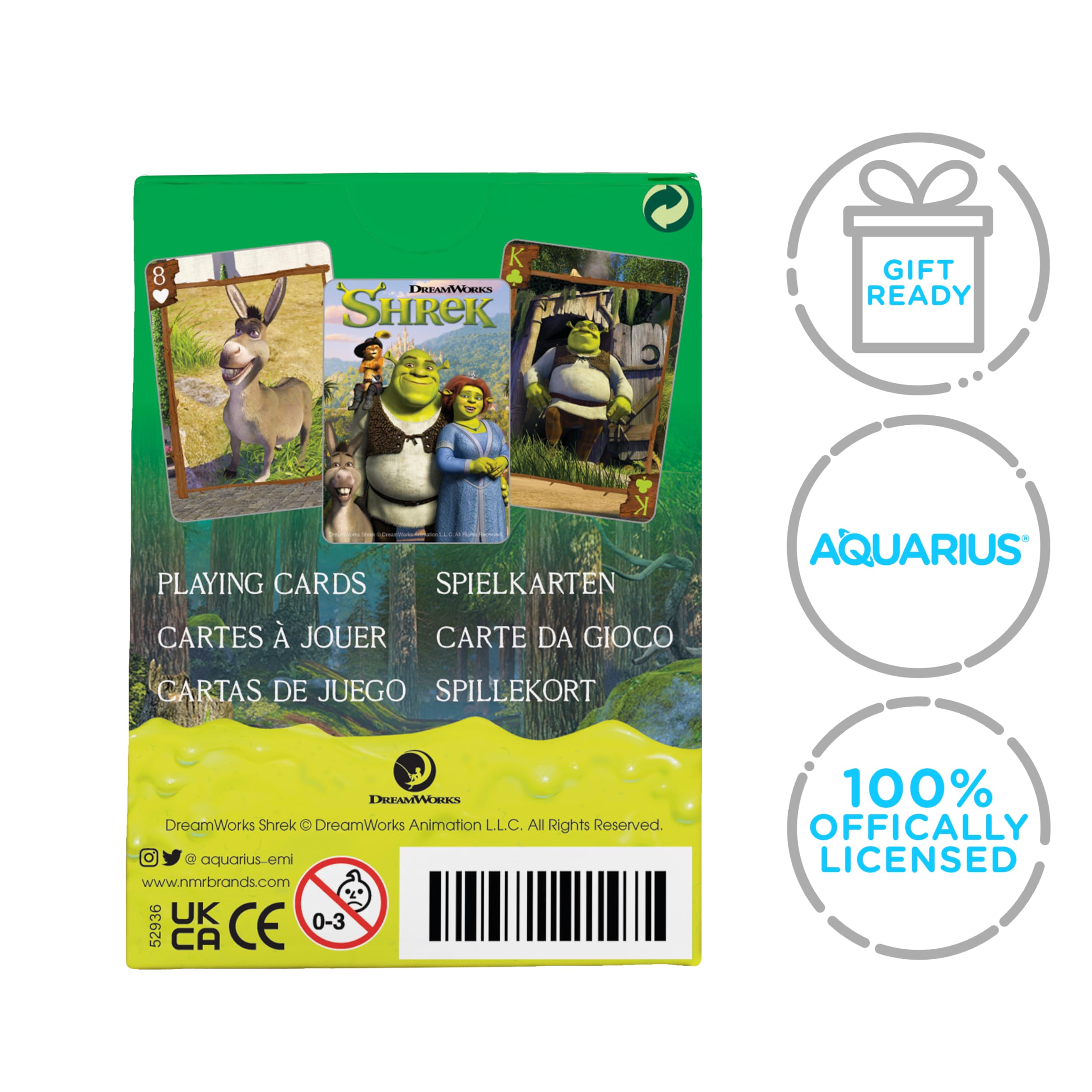 Snapklik.com : Aquarius Shrek Playing Cards - Shrek Themed Deck Of ...