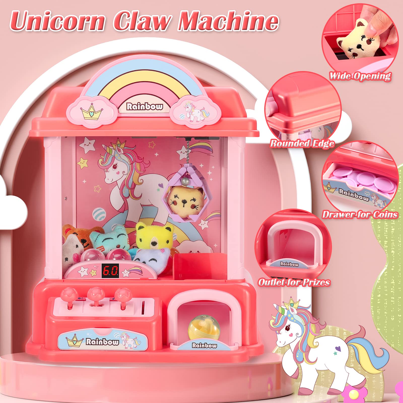 Mini Claw Machine for Kid...B0BG7RVJXP | Encarguelo.com.ve