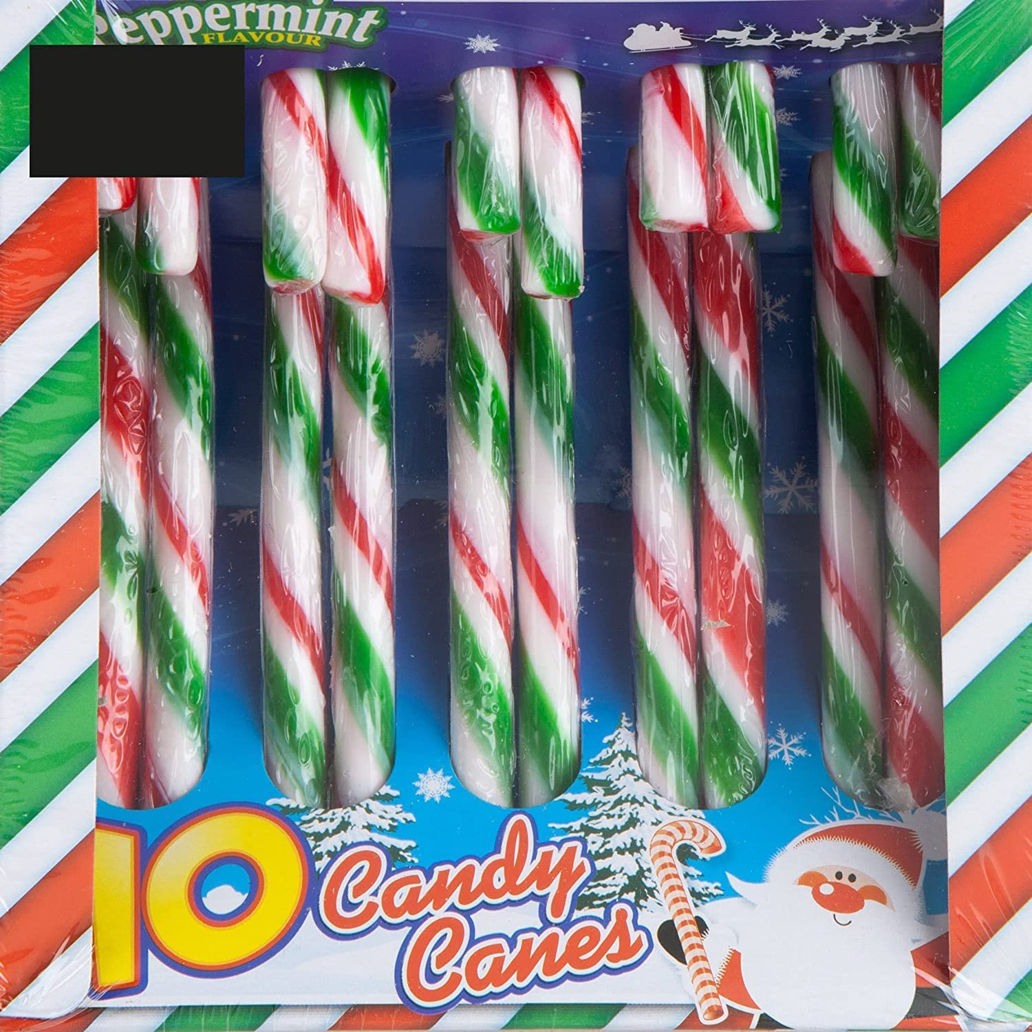 Striped Peppermint Candy Canes 15" PEPPERMINT TREE Linear Striped