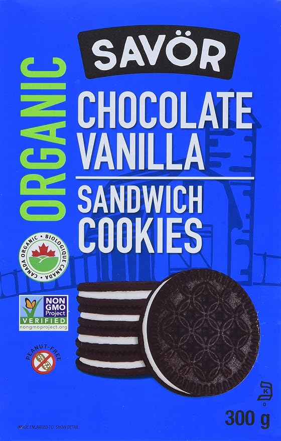 Organic Chocolate Vanilla Crème Cookies (Packaging may vary) : Amazon ...