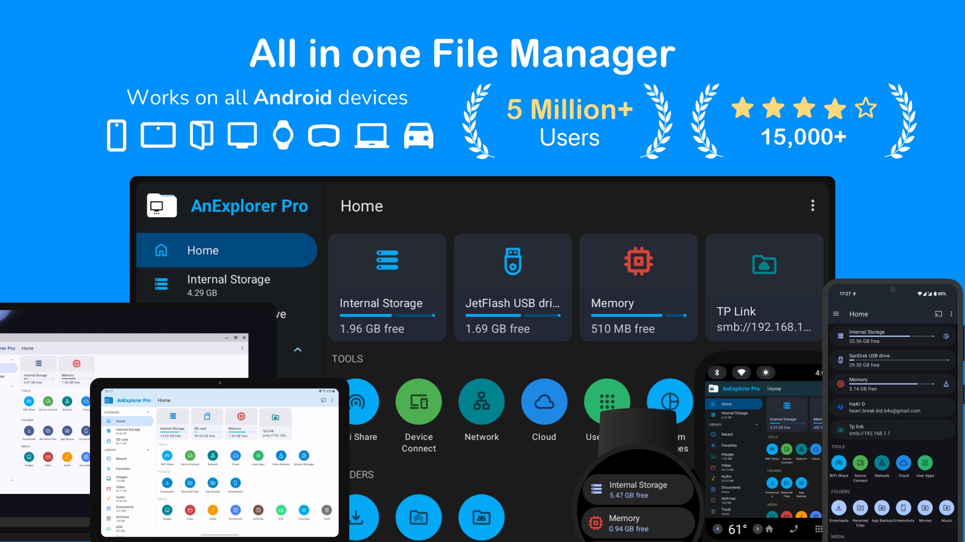 AnExplorer TV File Manager Pro - Share File Transfer, File Explorer USB ...