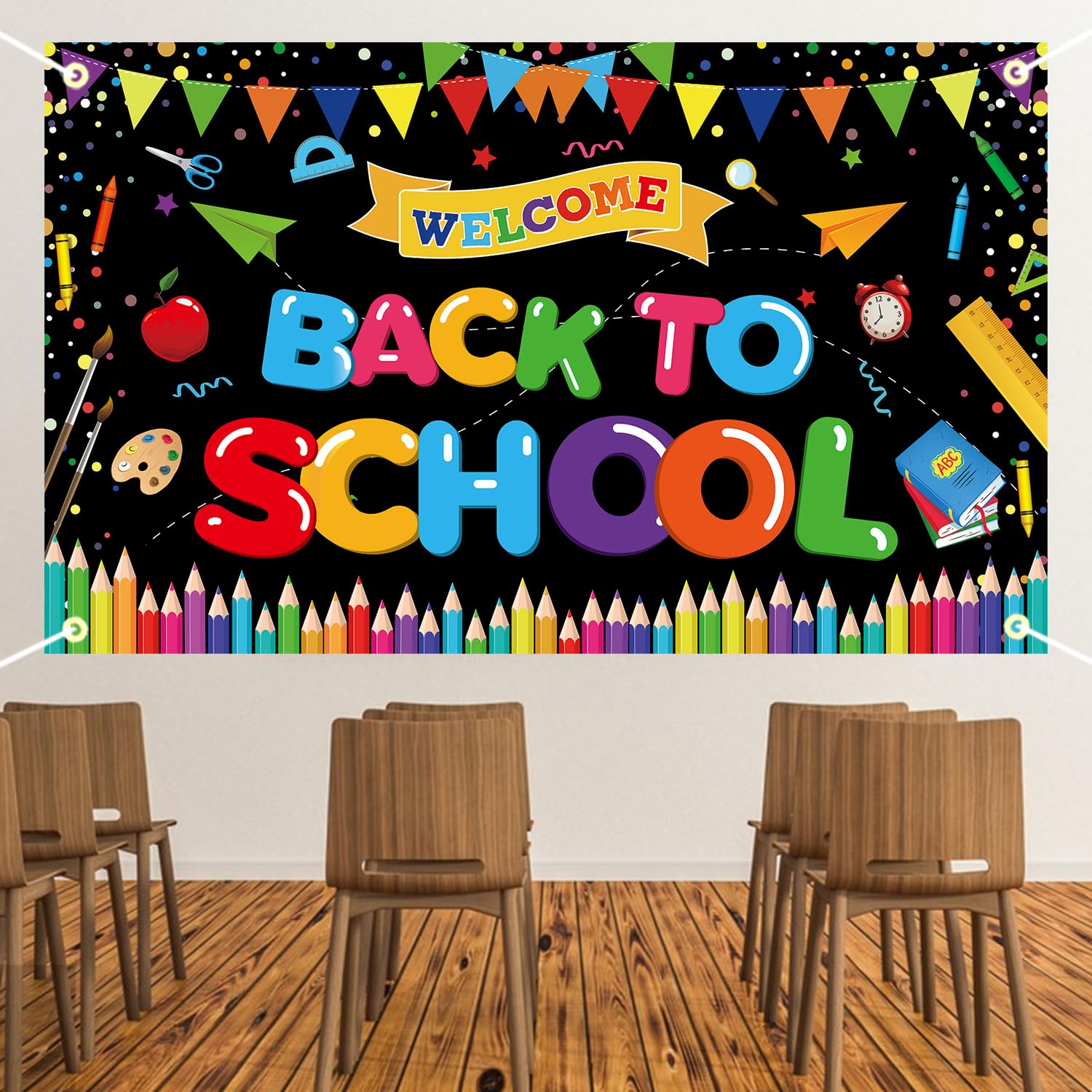 Snapklik.com : Back To School Decorations, Large Size Welcome Back To ...