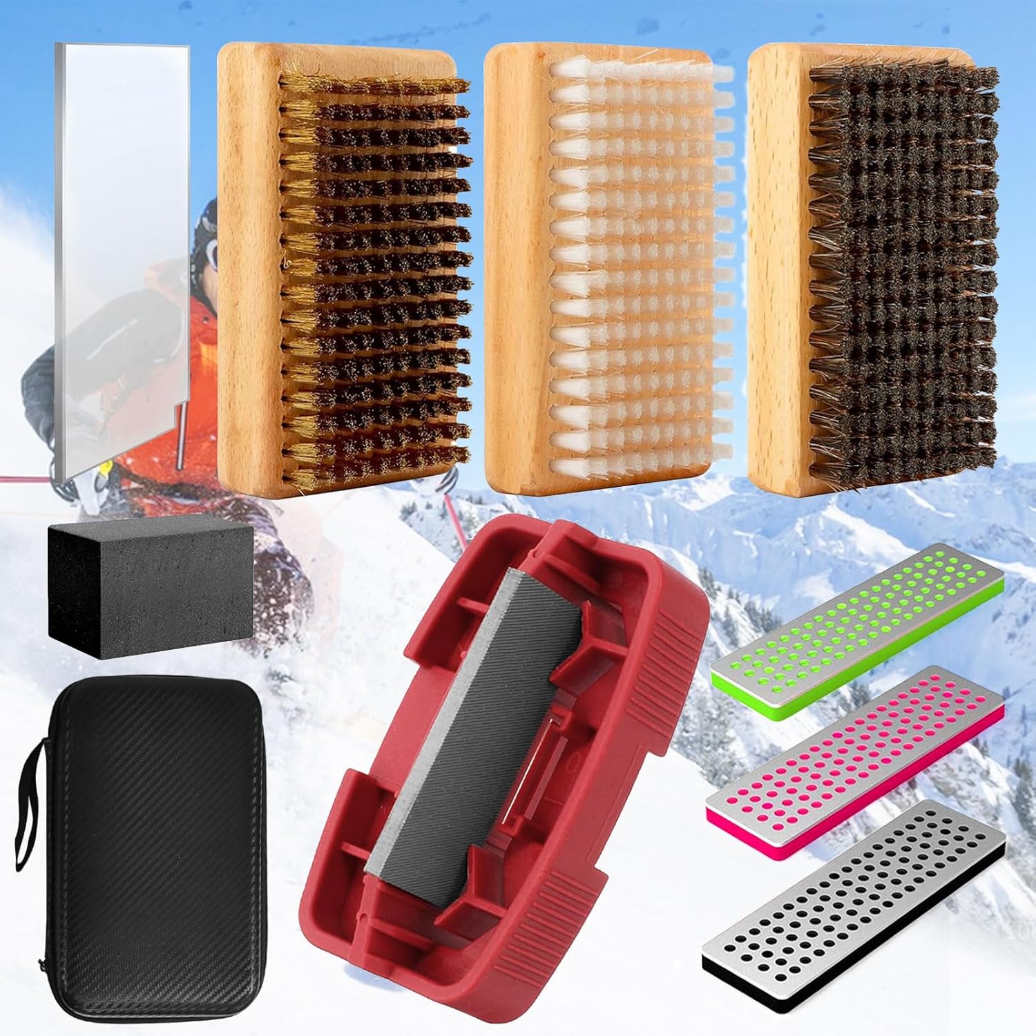 Amazon.com: pdpdoc Ski/Snowboard Wax Kit, Ski Snowboard Tuning and ...