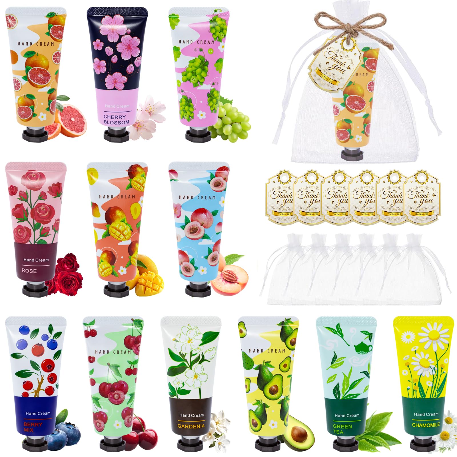 Amazon.com : 12 Pack Hand Cream for Women, Mini Hand Lotion Travel Size ...