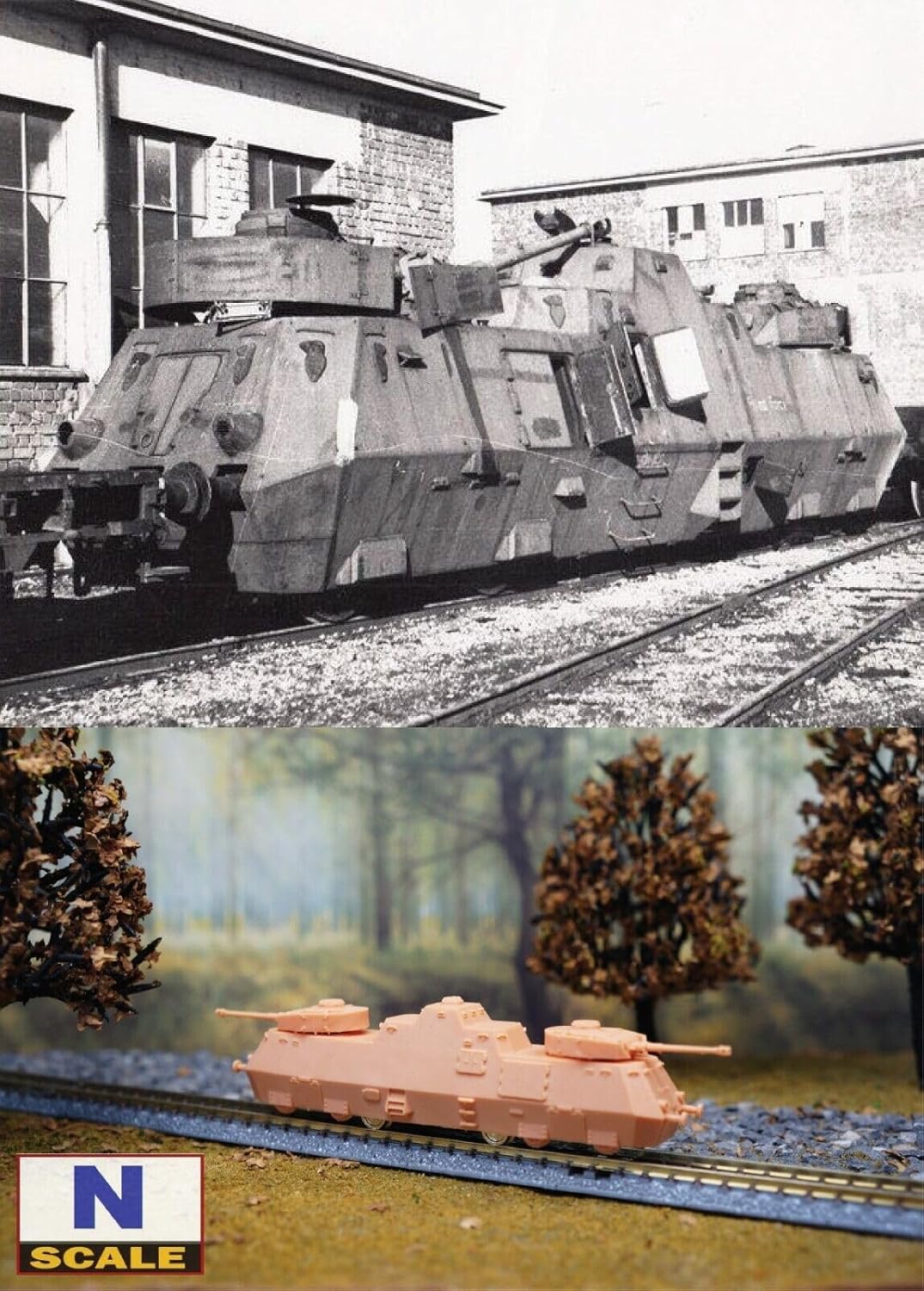 Amazon.co.jp: 1/160 (N Scale) German Nr.51 Armored Train (fine detail ...