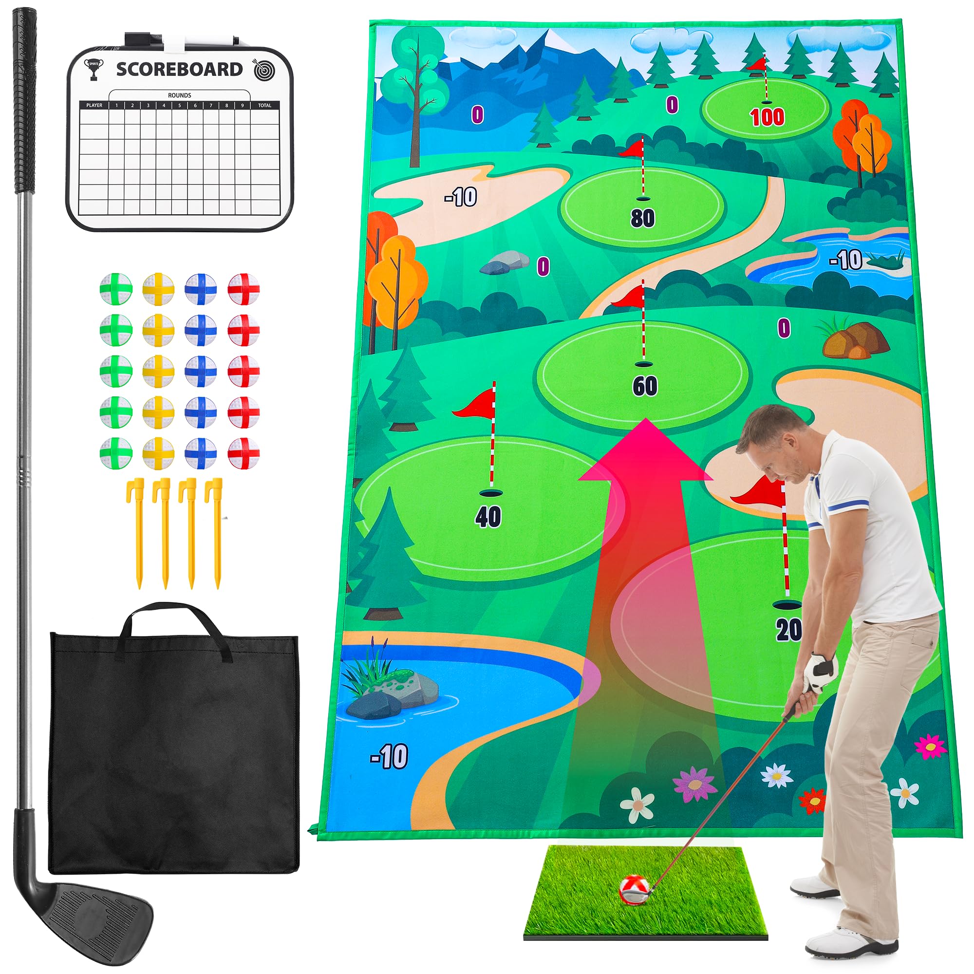 Amazon.com: Ecozen Golf Chipping Game Set - Elevate Your Short Game ...
