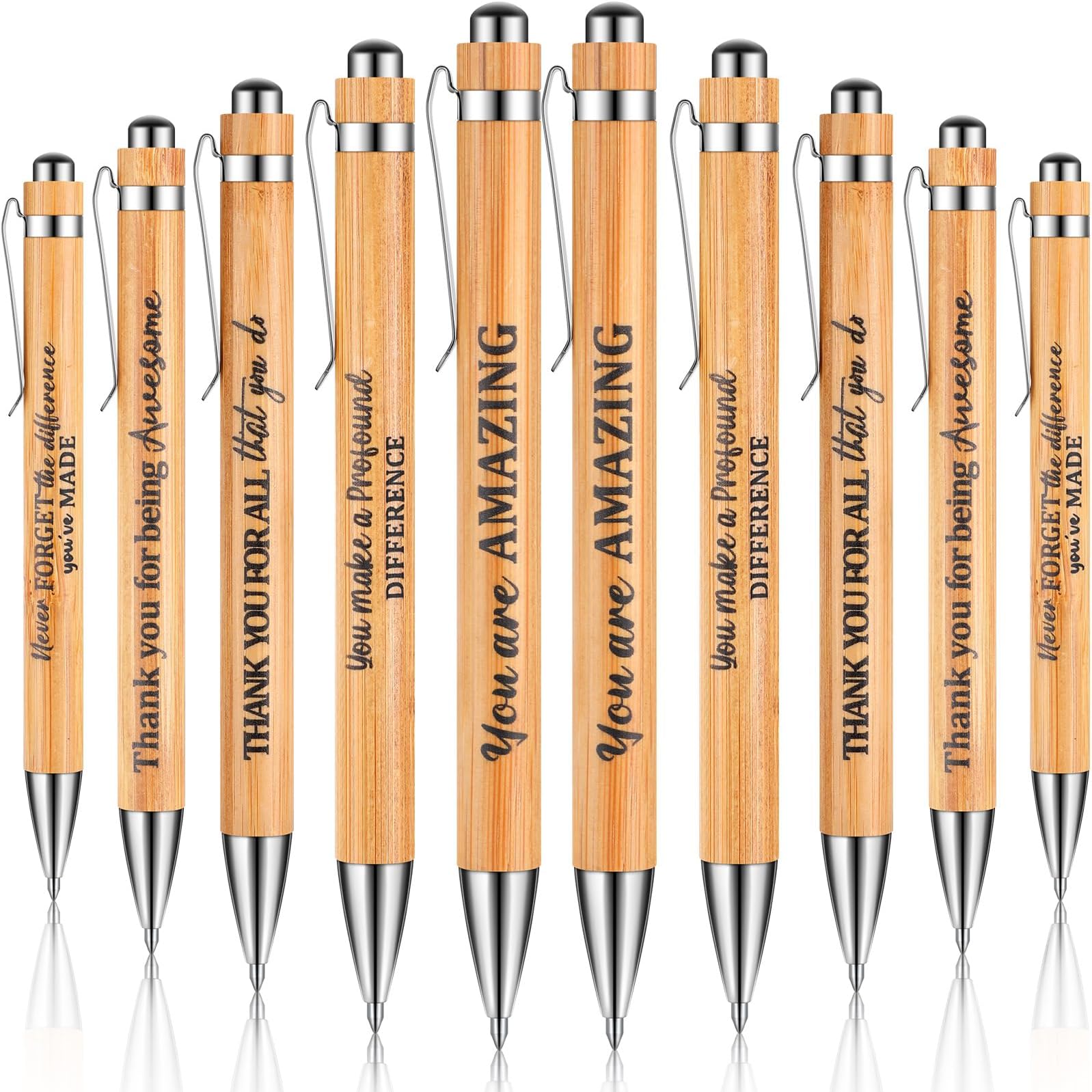 Amazon.com : 10 Pcs Bible Quotes Pens Inspirational Wooden Ballpoint ...