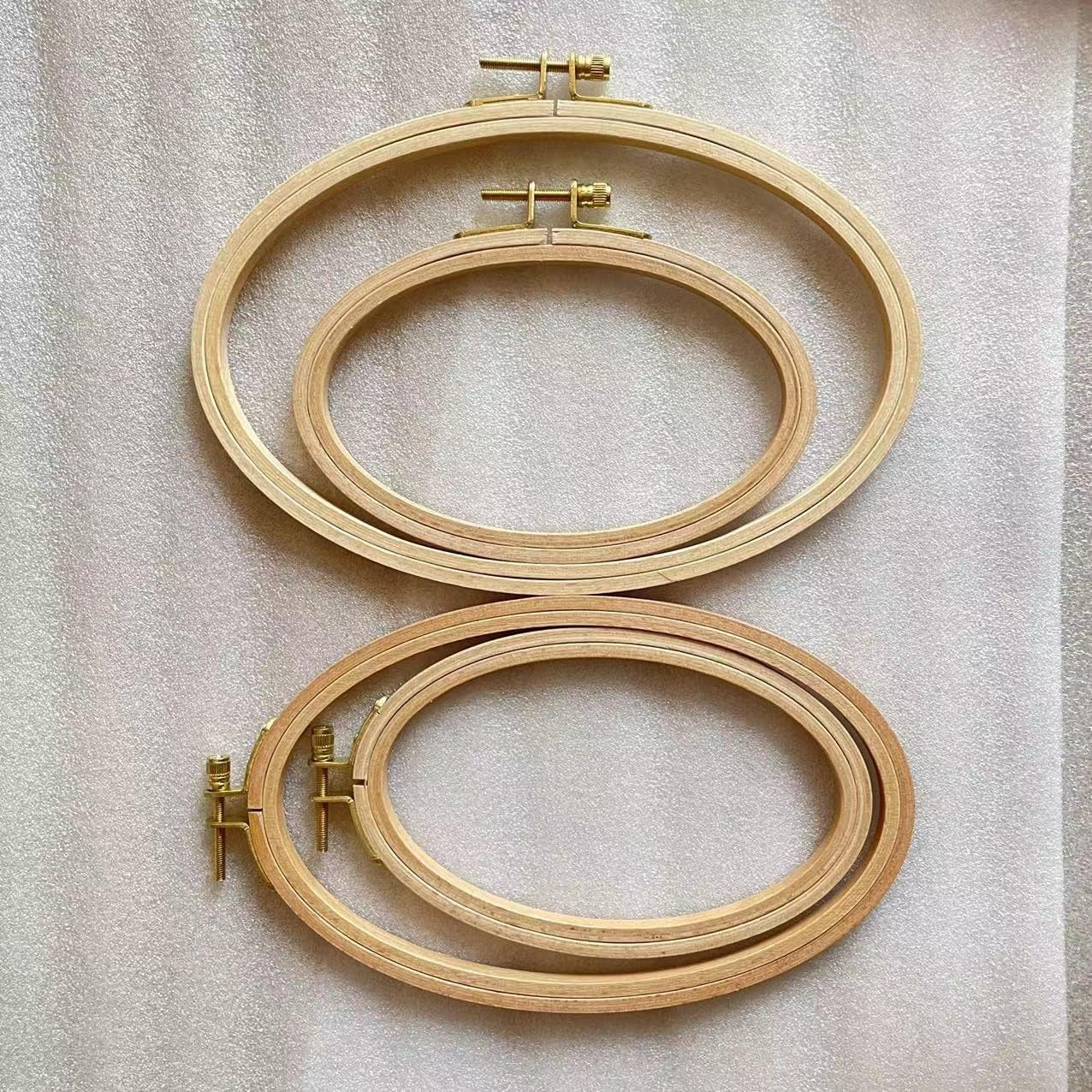 Amazon.com: Darice Wood Embroidery Hoop 5"x 9" Oval