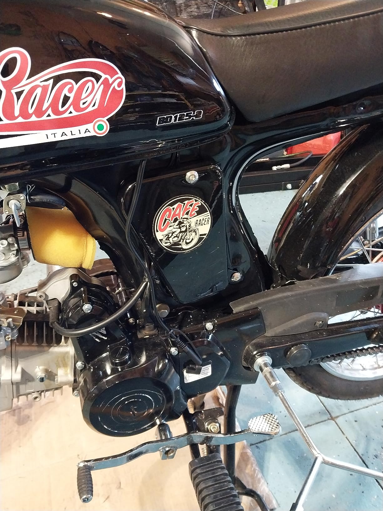 Amazon.com: 2 CAFE RACER Motorcycle 3" Vinyl Sticker Decals Engine Gas ...