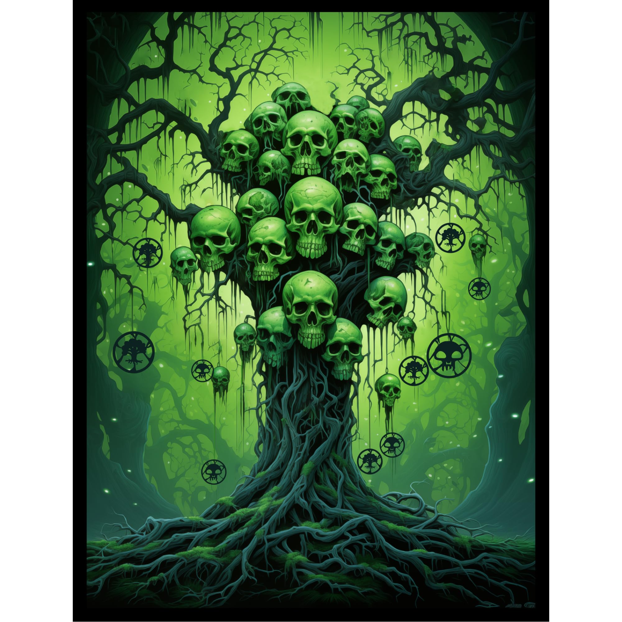 Amazon.com: MTG (Golgari Green/Black Tree of The Dead) - 100ct Matte ...