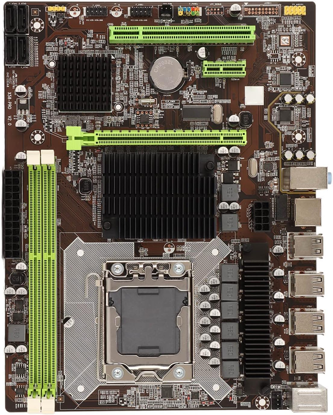 Amazon.com: X58 Pro DDR3 Motherboard, Micro ATX LGA 1366 Series CPU ...