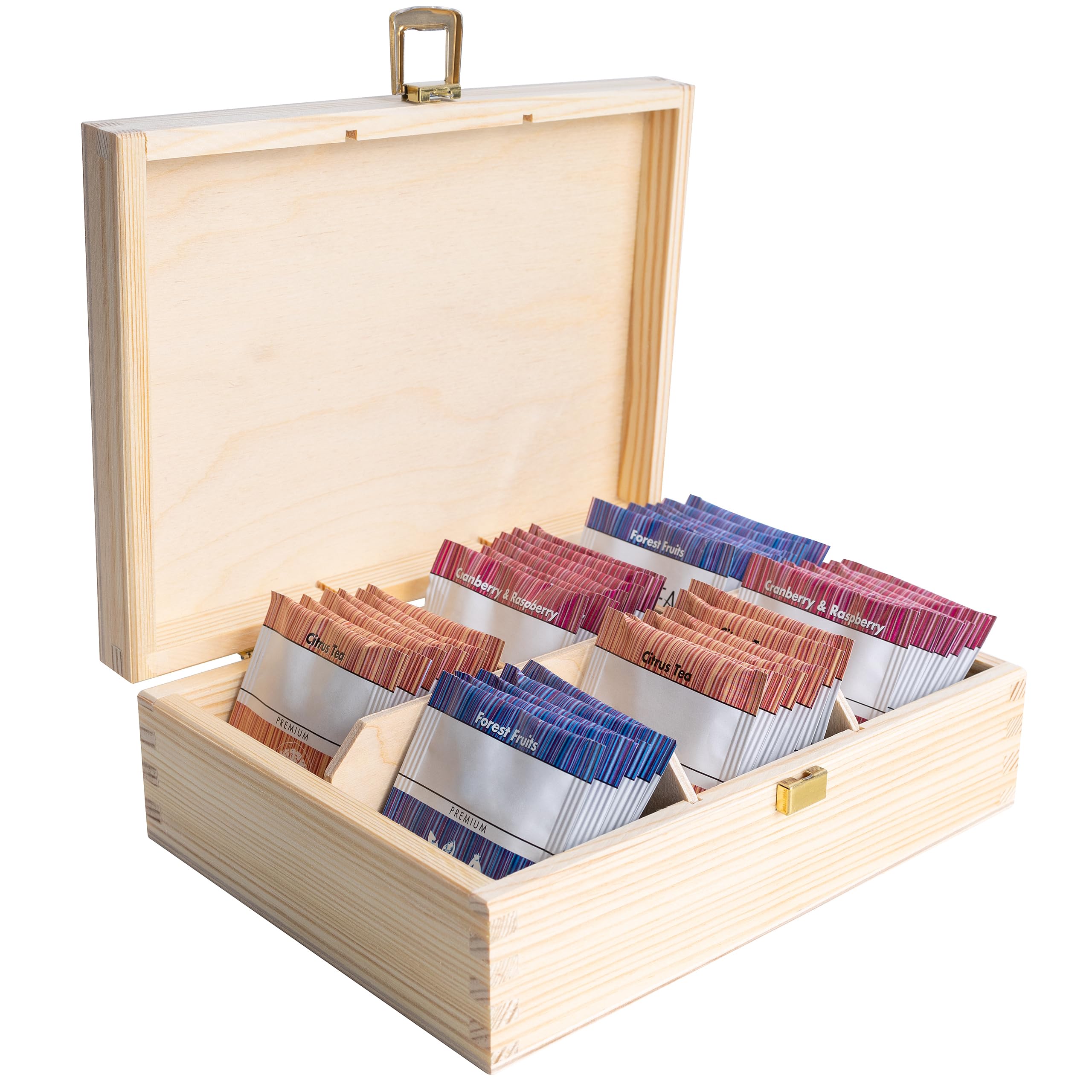 Tea Boxes Decorated Mahogany Colored Wooden Tea Box With Glass Display
