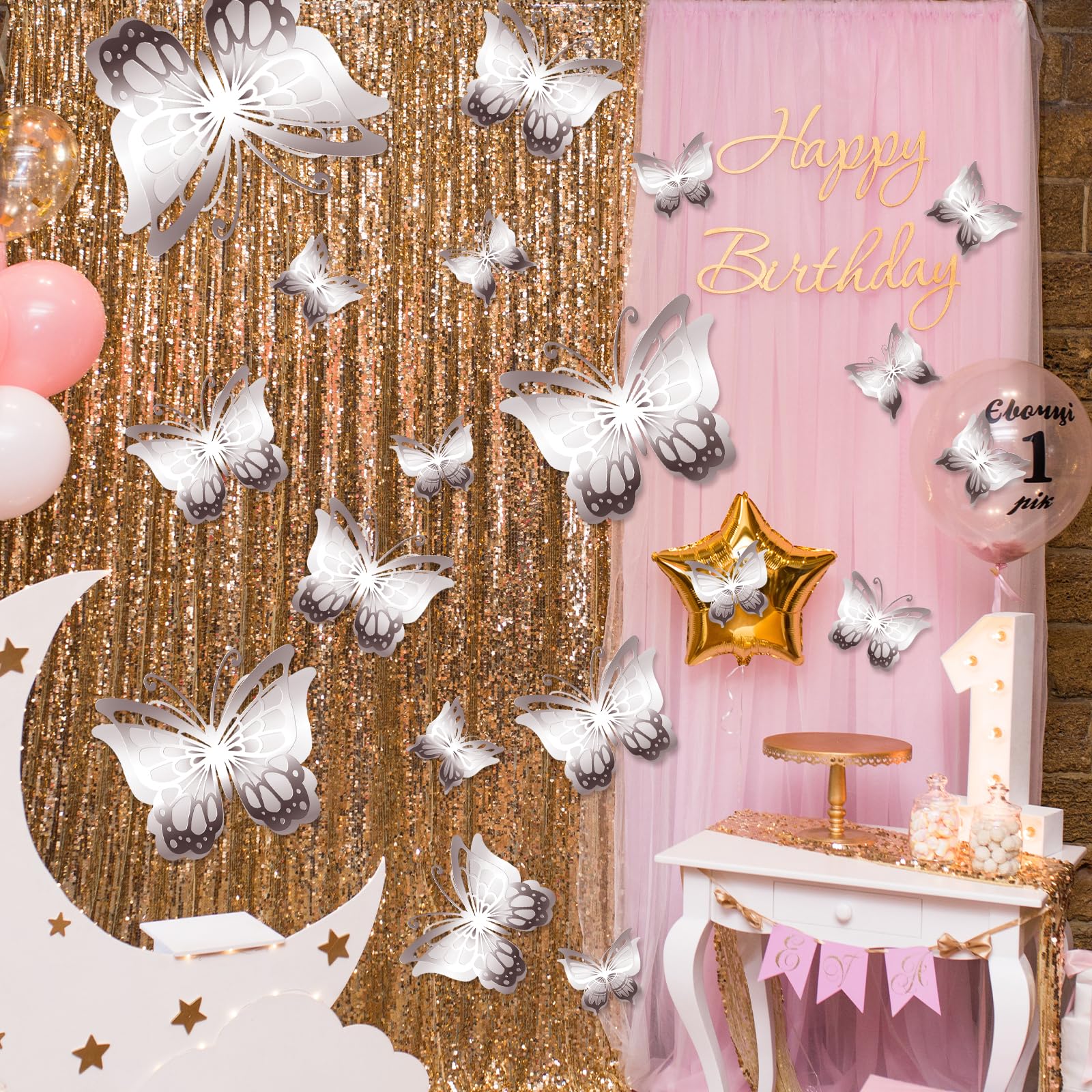 Snapklik.com : Kigeli 20 Pcs Butterfly Party Decorations Large ...