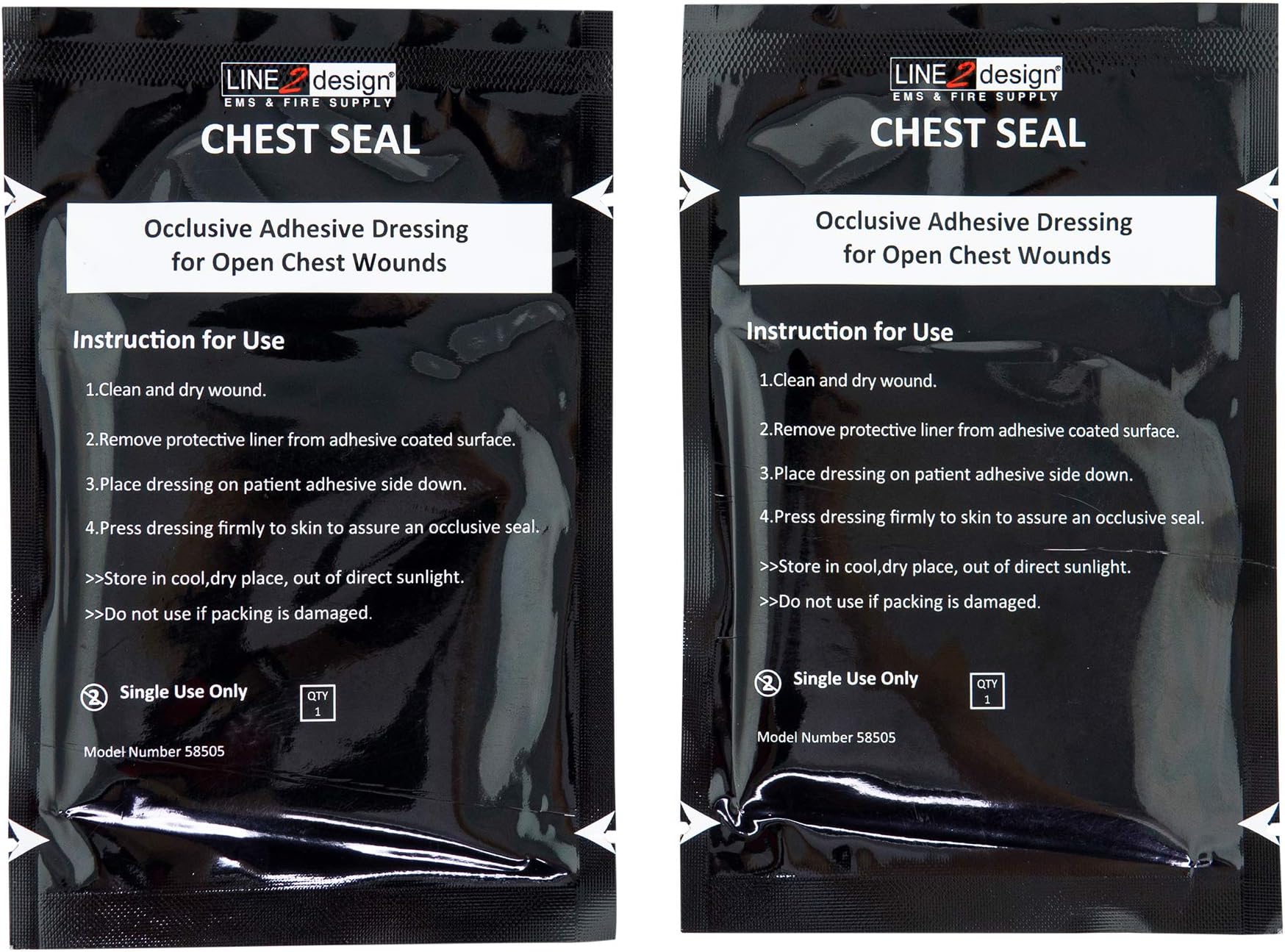 Amazon.com: LINE2design Chest Seal - EMS Trauma Kits Emergency Medical ...