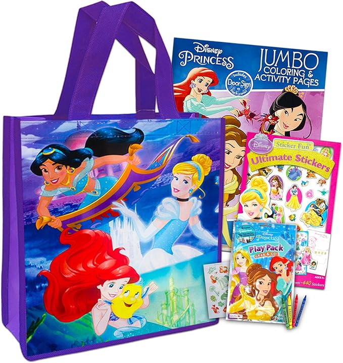 Amazon.com: Disney Princess Travel Bag Activity Bundle - Disney ...
