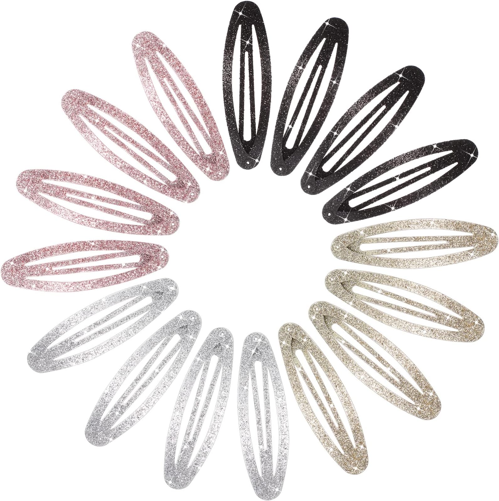 Amazon.com : Scunci No Slip Grip™ Oval Clips Assorted Colors 3 Count ...