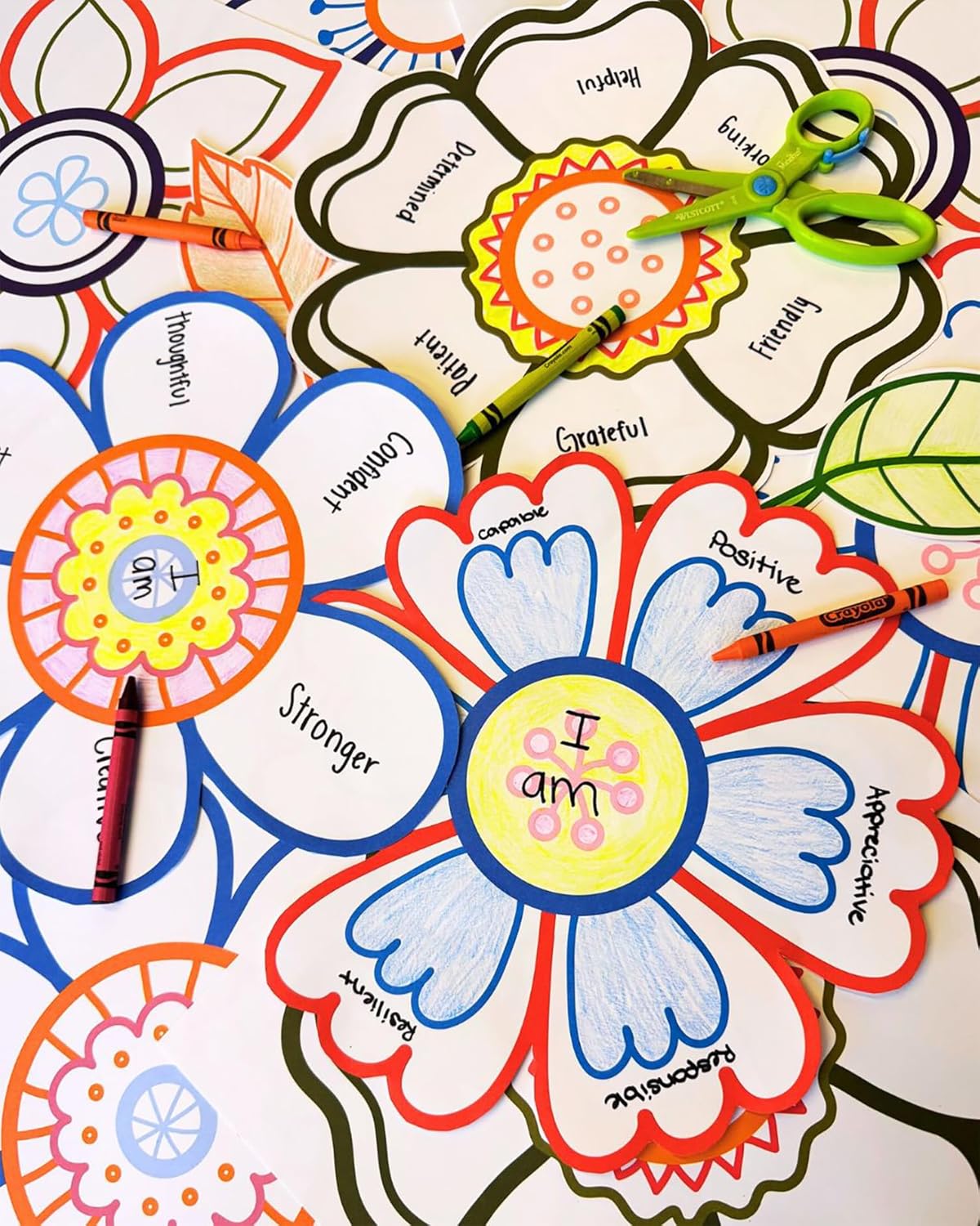 Amazon.com: Roylco Affirmation Flowers – Back to School SEL Craft Kit ...