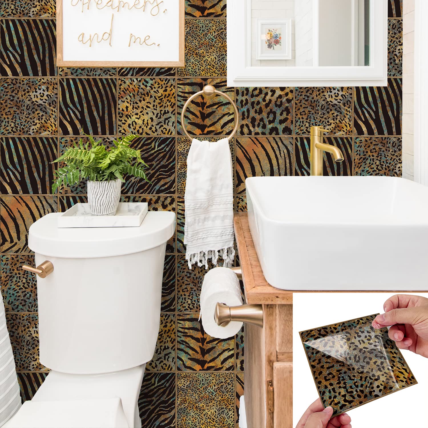 Cheetah Print Bathroom
