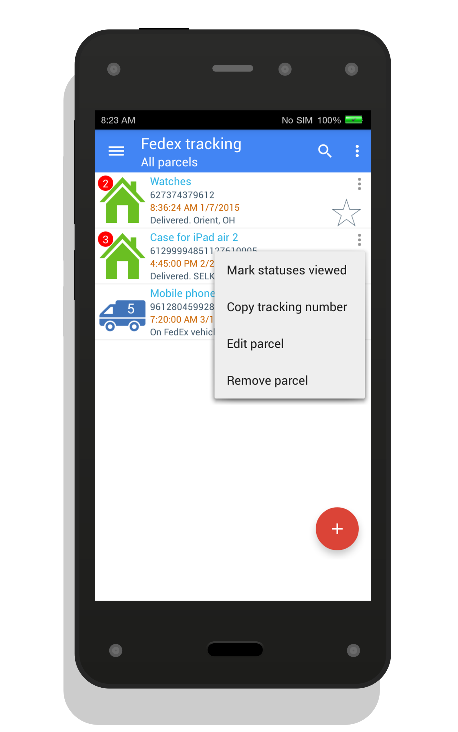 Fedex auto tracking system - App on Amazon Appstore