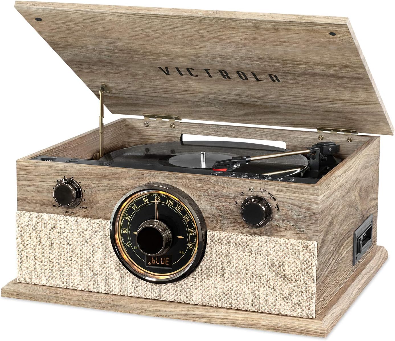 Amazon.com: Victrola 4-in-1 Cambridge Farmhouse Modern Bluetooth ...