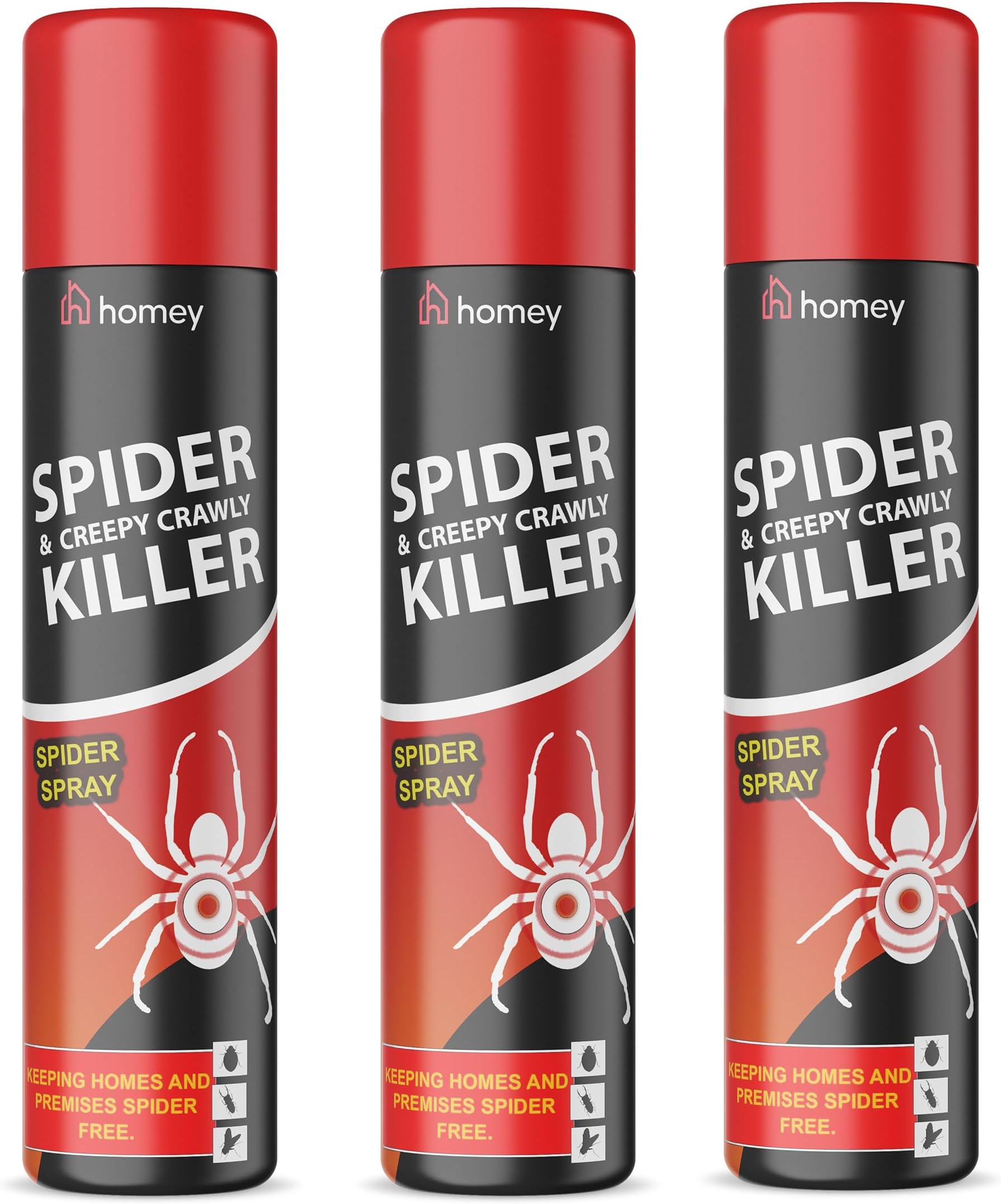 Pestshield 3 x Spider & Creepy Crawly Insect Killer Spider Spray No ...