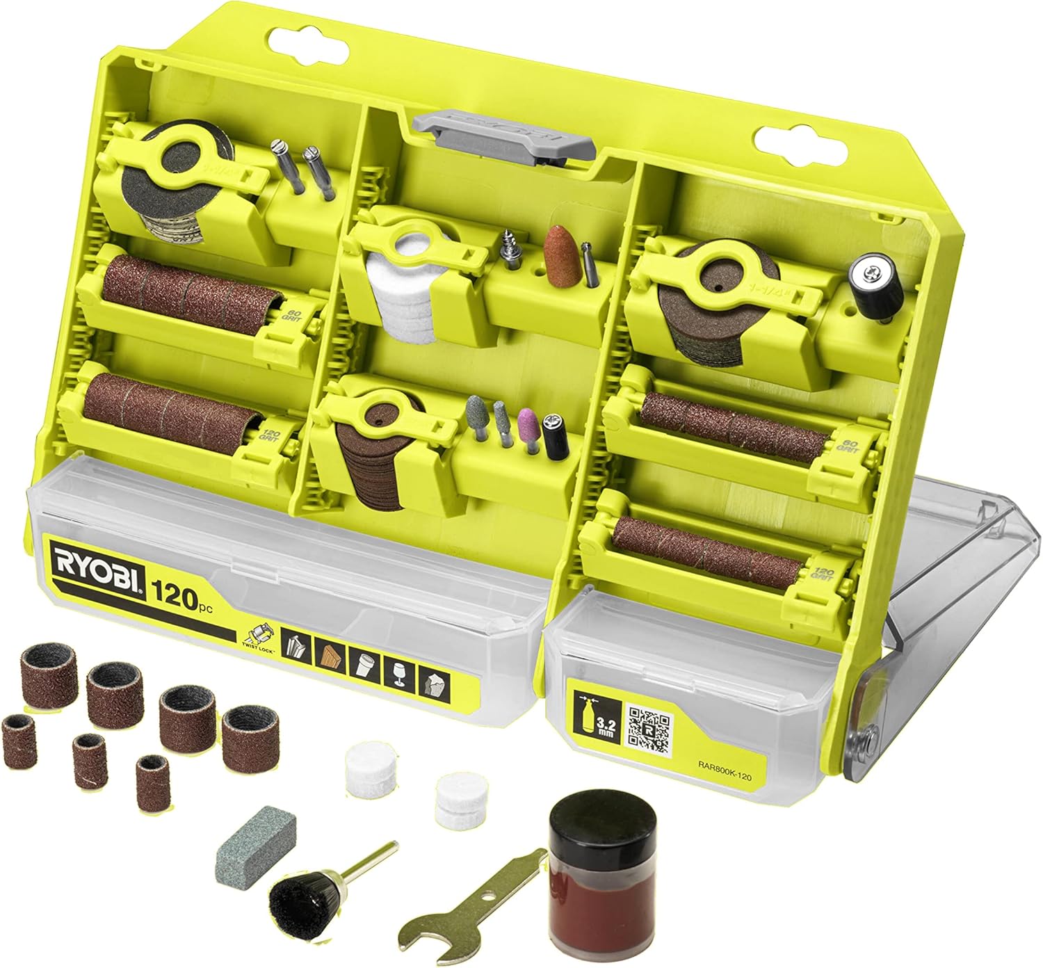 RYOBI - Box of 120 pcs multi-purpose - RAR800K-120 - Amazon.com