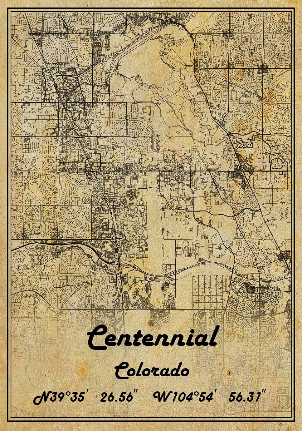 Map Centennial Colorado