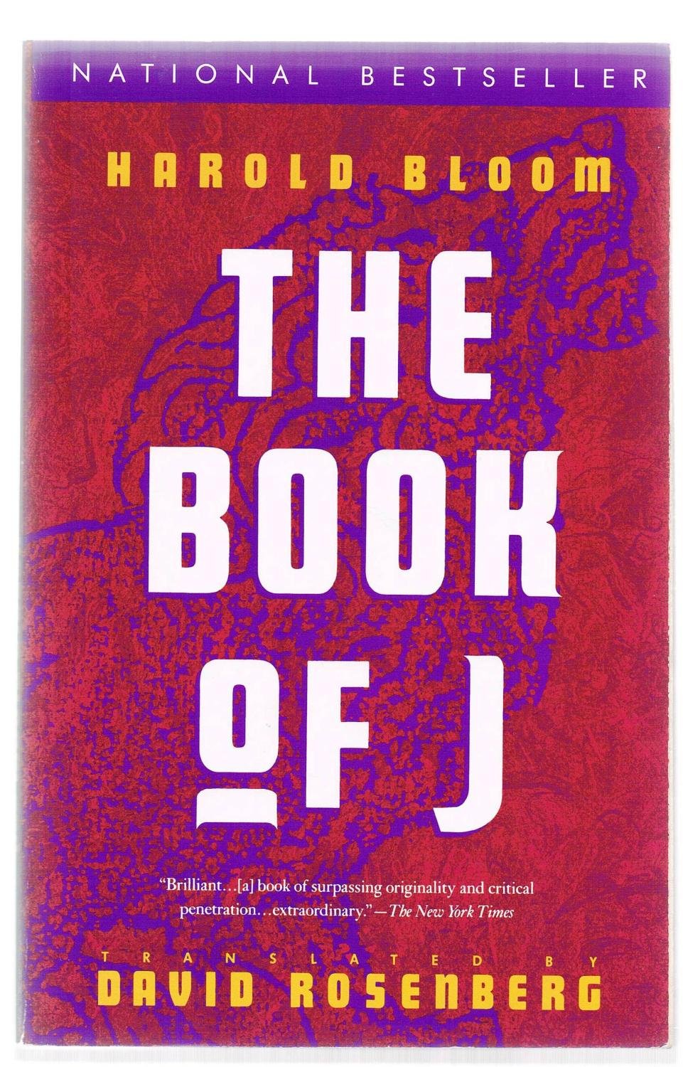 The Book of J: Rosenberg, David, Bloom, Harold: 9780679736240: Amazon ...
