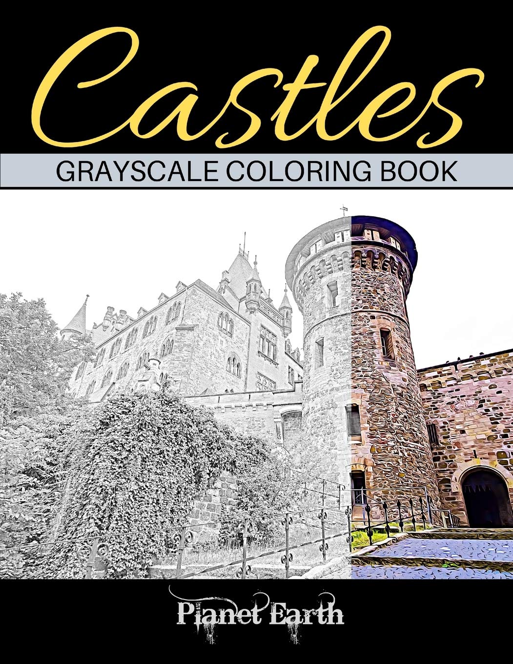 Amazon.com: Castles Crayscale Coloring Book: Grayscale Coloring Book ...