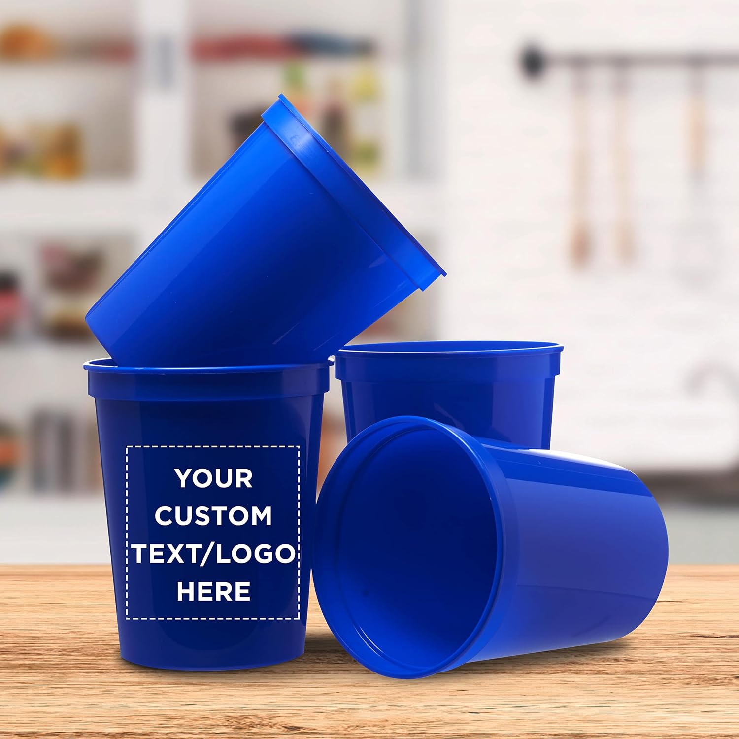 Vasos de plástico reutilizables personalizados de 16 onzas juego de 100 ...