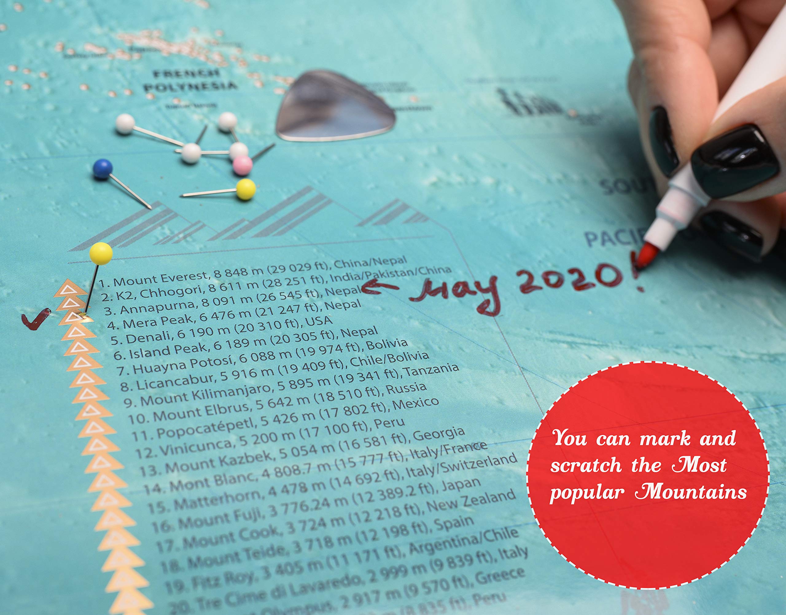 Buy Travel World Scratch Off Map 35x25 MyMap Map Of The World With buy-travel-world-scratch-off-map-35x25-mymap-map-of-the-world-with