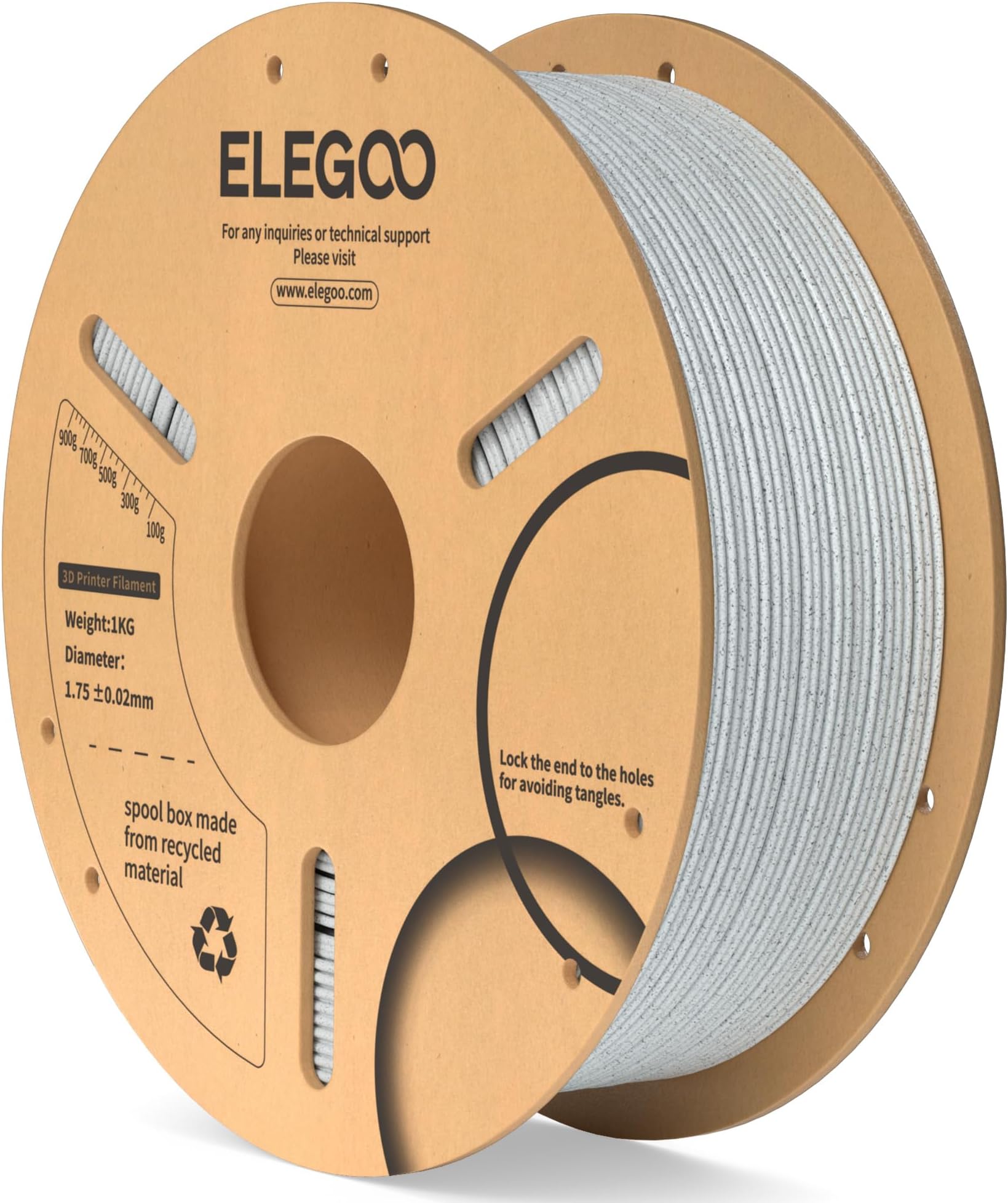 Amazon.com: CC3D Marble PLA Filament 1.75mm 3D Printing Filament 1KG 2 ...