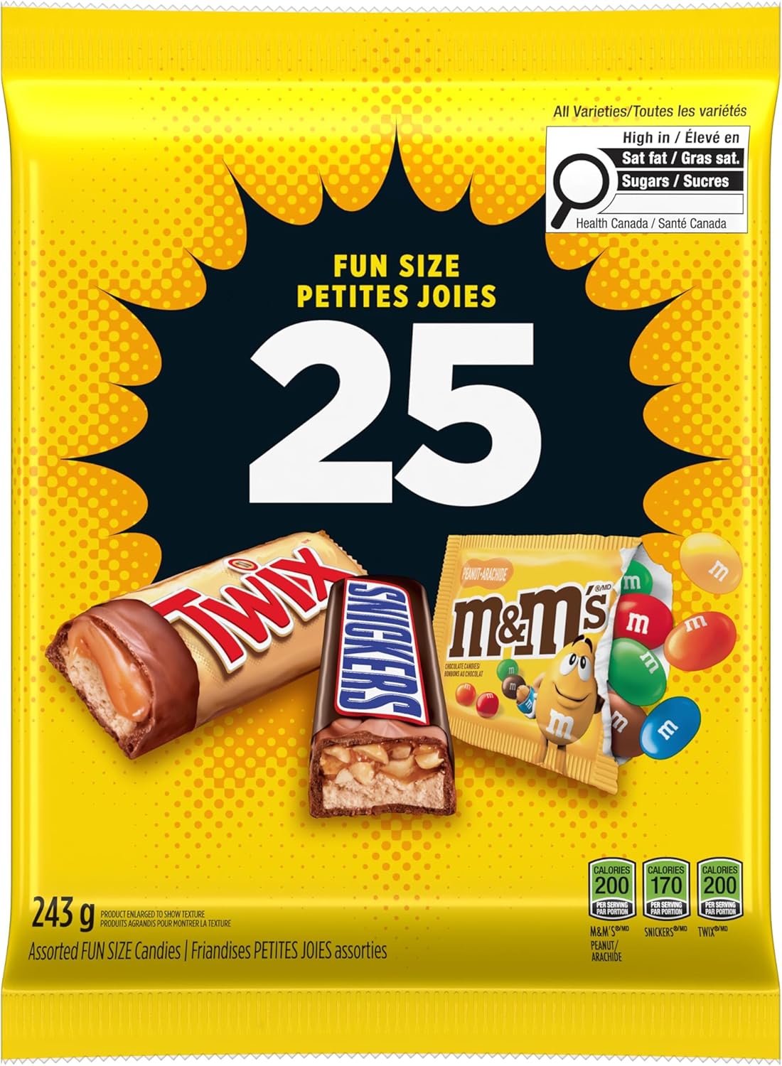 MARS Variety, Halloween Chocolate Candy, Assorted Fun Size, 25 Count ...