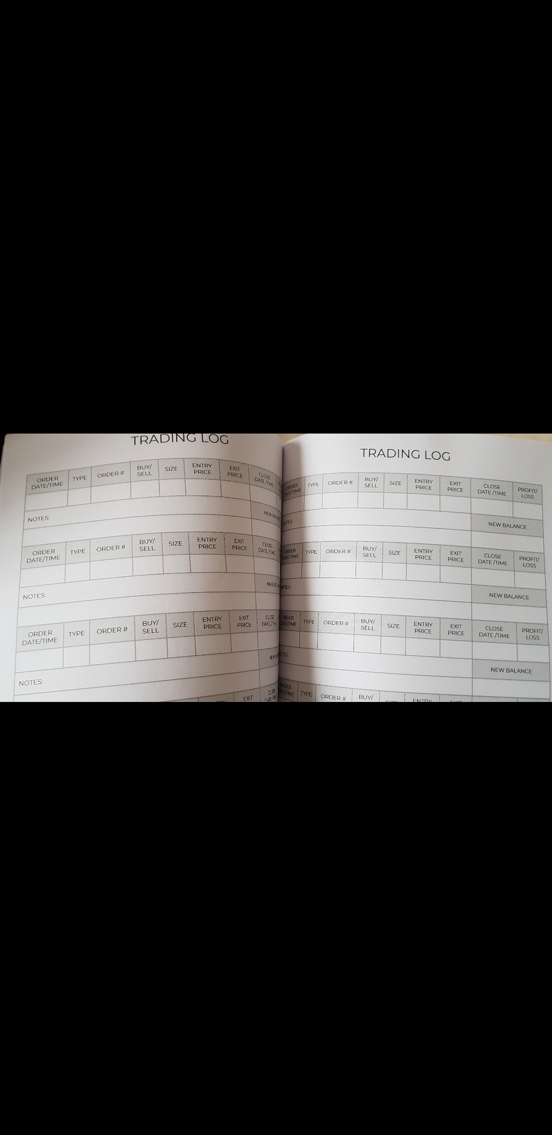 Trading Log Book: Trading Journal Log & Trade Strategy Planner | A4 - 8 ...