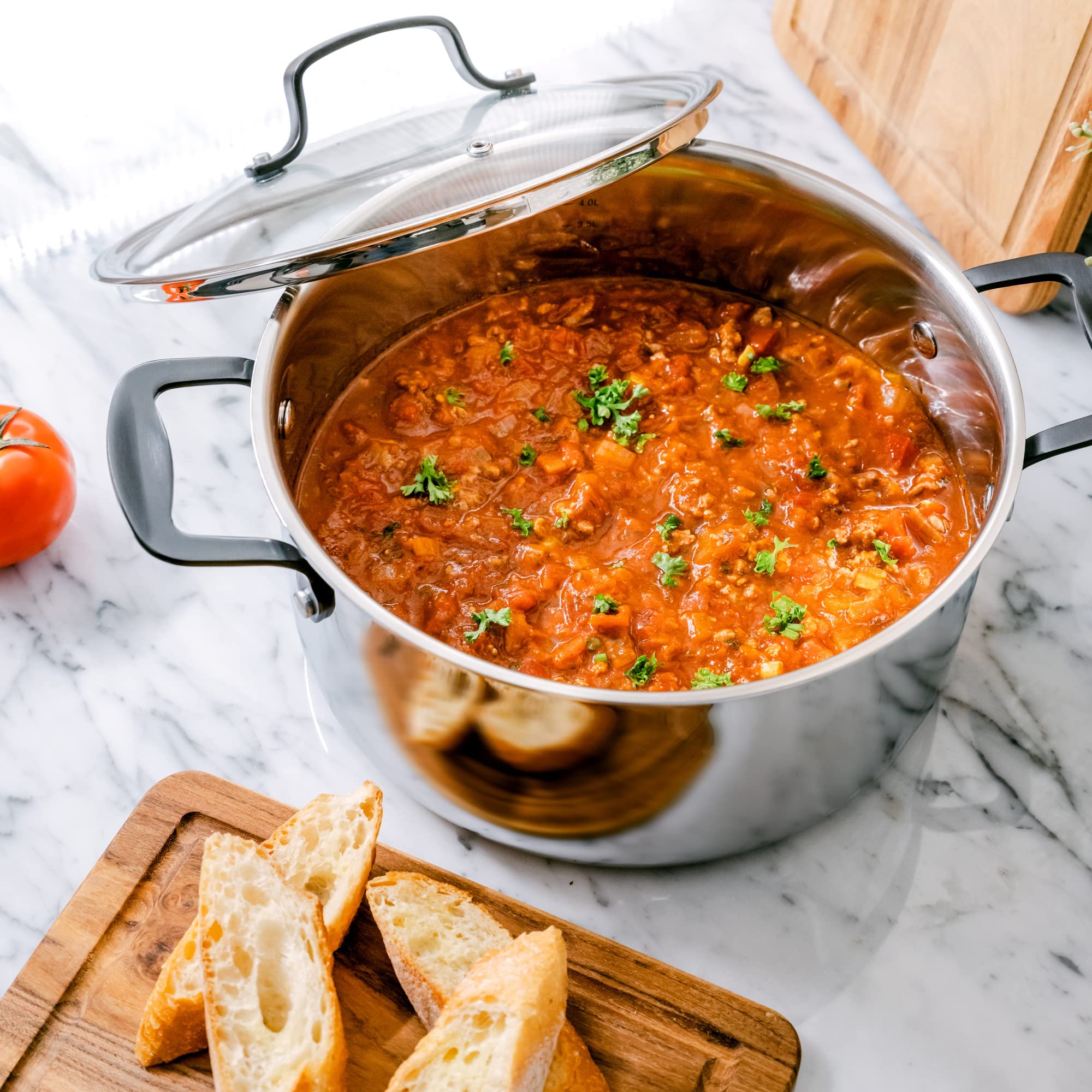 Snapklik.com : GrandTies Full-Clad Tri-Ply Stainless Steel Casserole ...