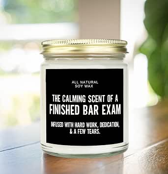 Amazon.com: Heimeroppen Bar Exam Gift Funny Soy Candle for New Lawyers ...