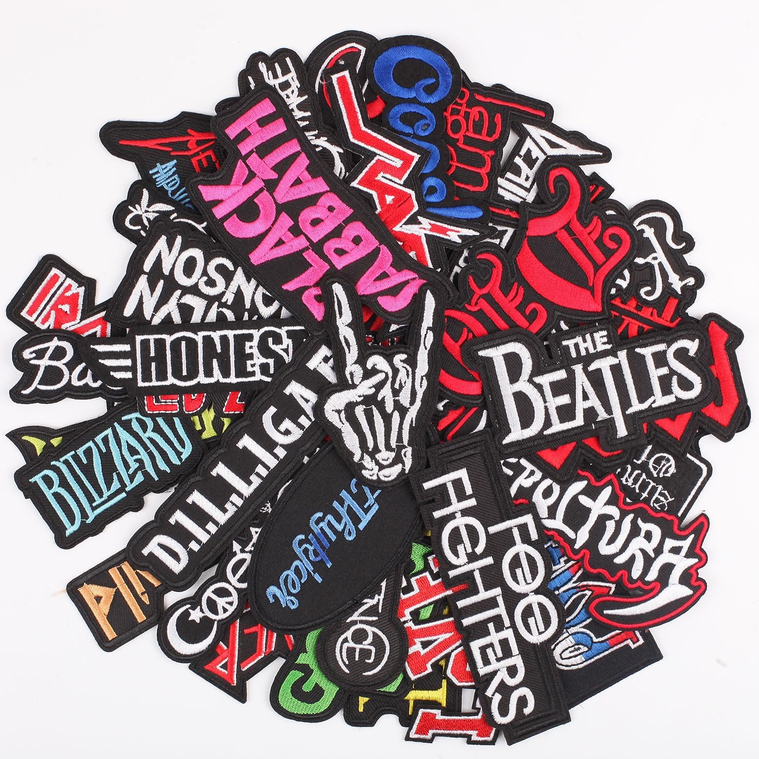 Amazon.com: ZOTOONE 25pcs/lot Rock Band Patches for Backpacks ...