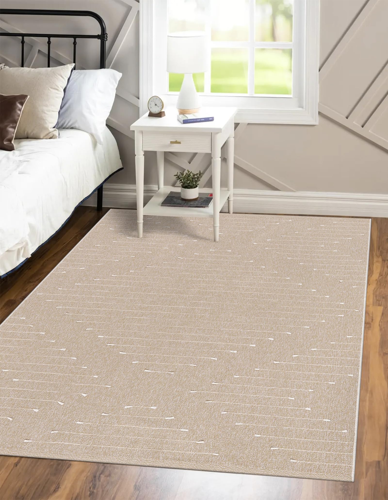 LIVEBOX Boho Washable Nusery Rug for Bedroom, Living Room 4' x 6 ...