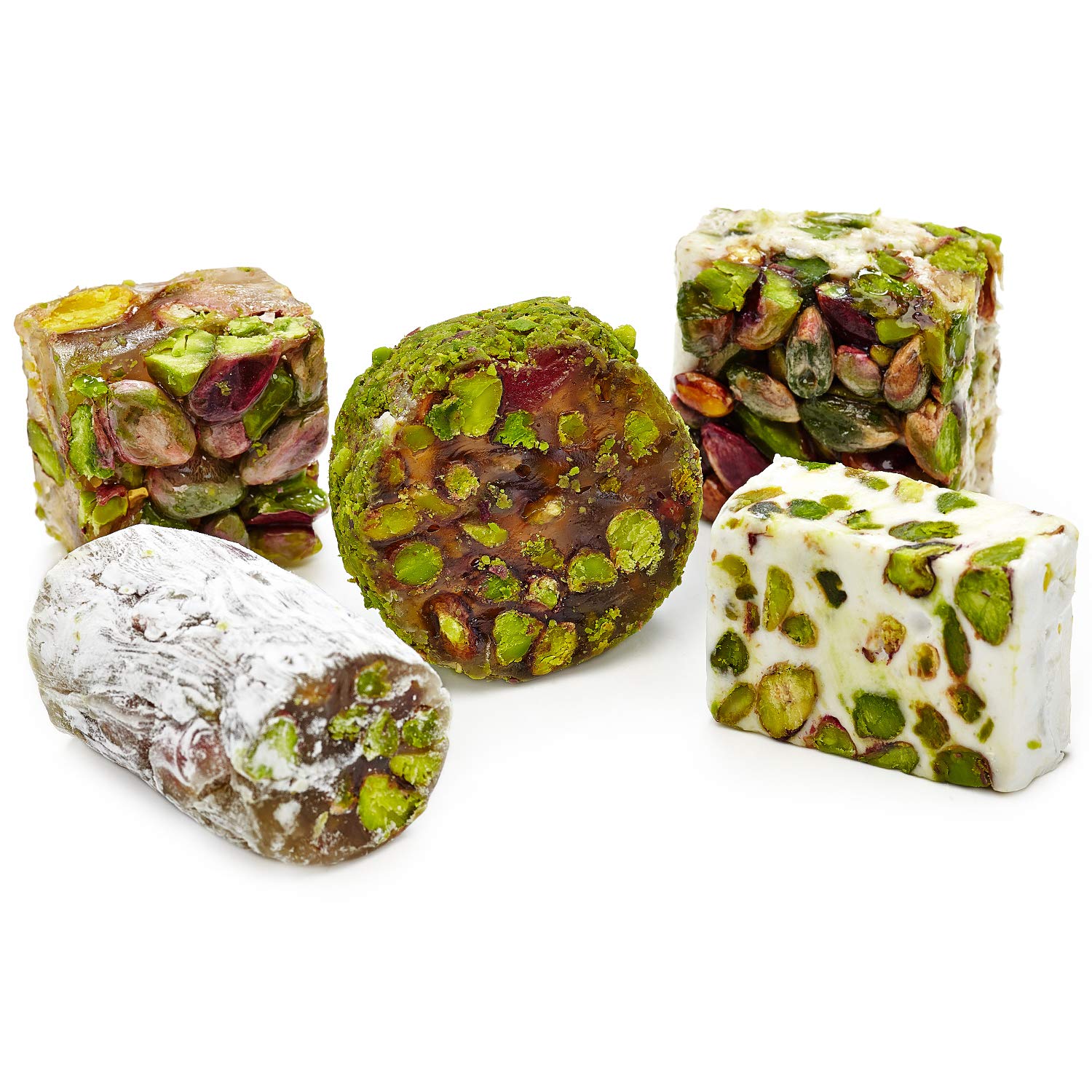 Buy Luxury Turkish Delights Pistachio Nuts| 25 Pieces (17 Oz ...