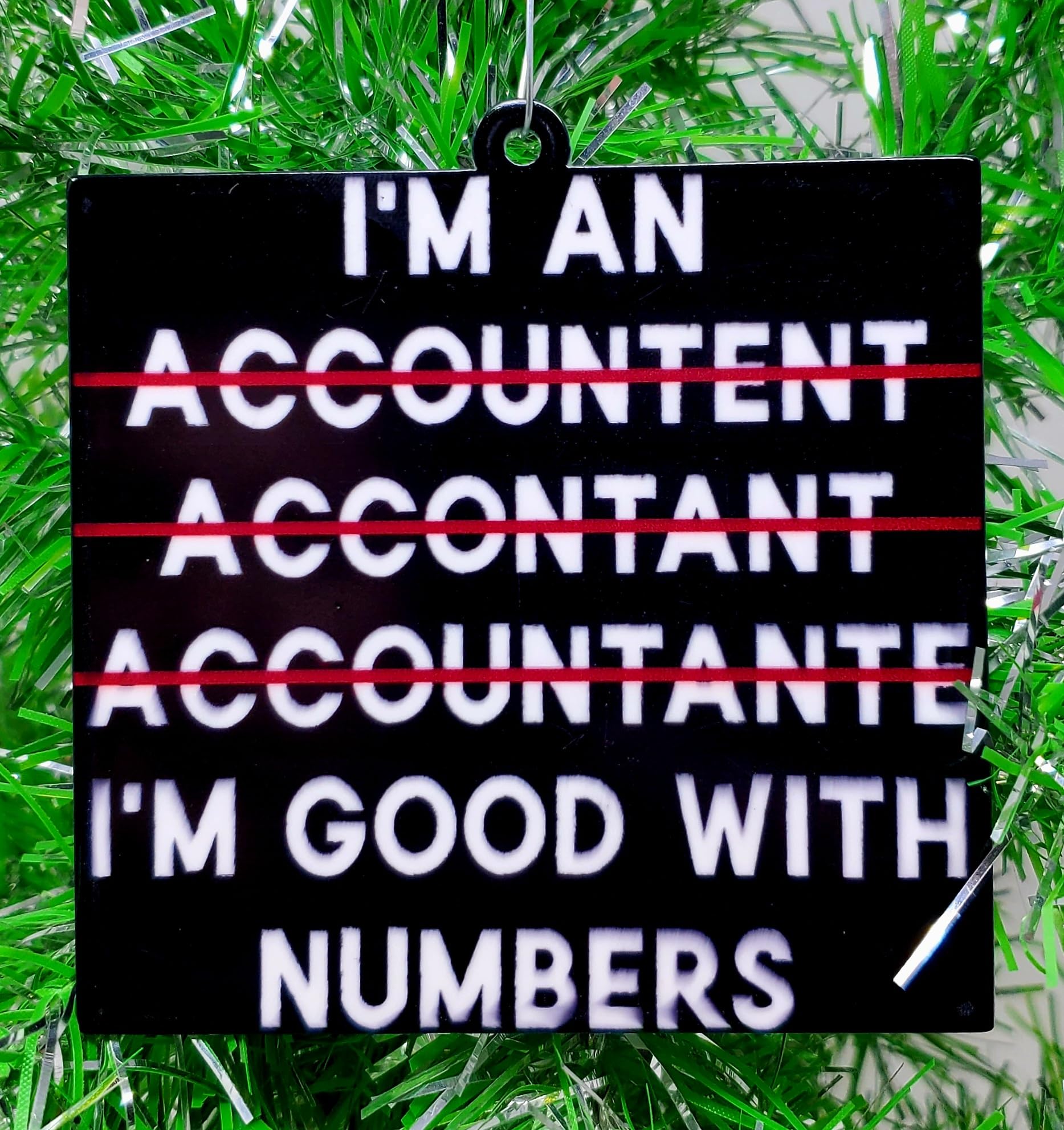 Amazon.com: Accountant Ornament - Accounting Themed Christmas Ornament ...