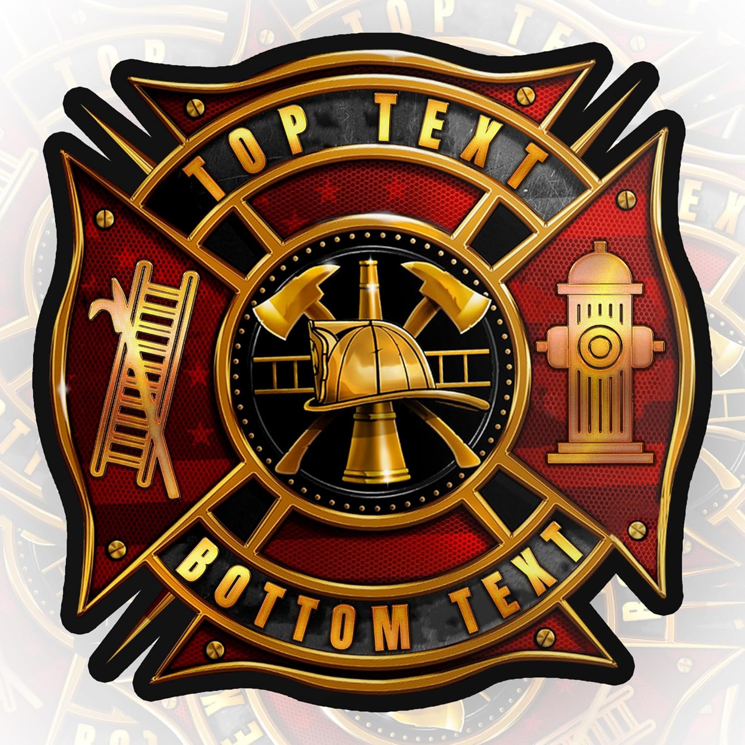 Amazon.com: Personalized Firefighter Department Sticker Custom Name ...
