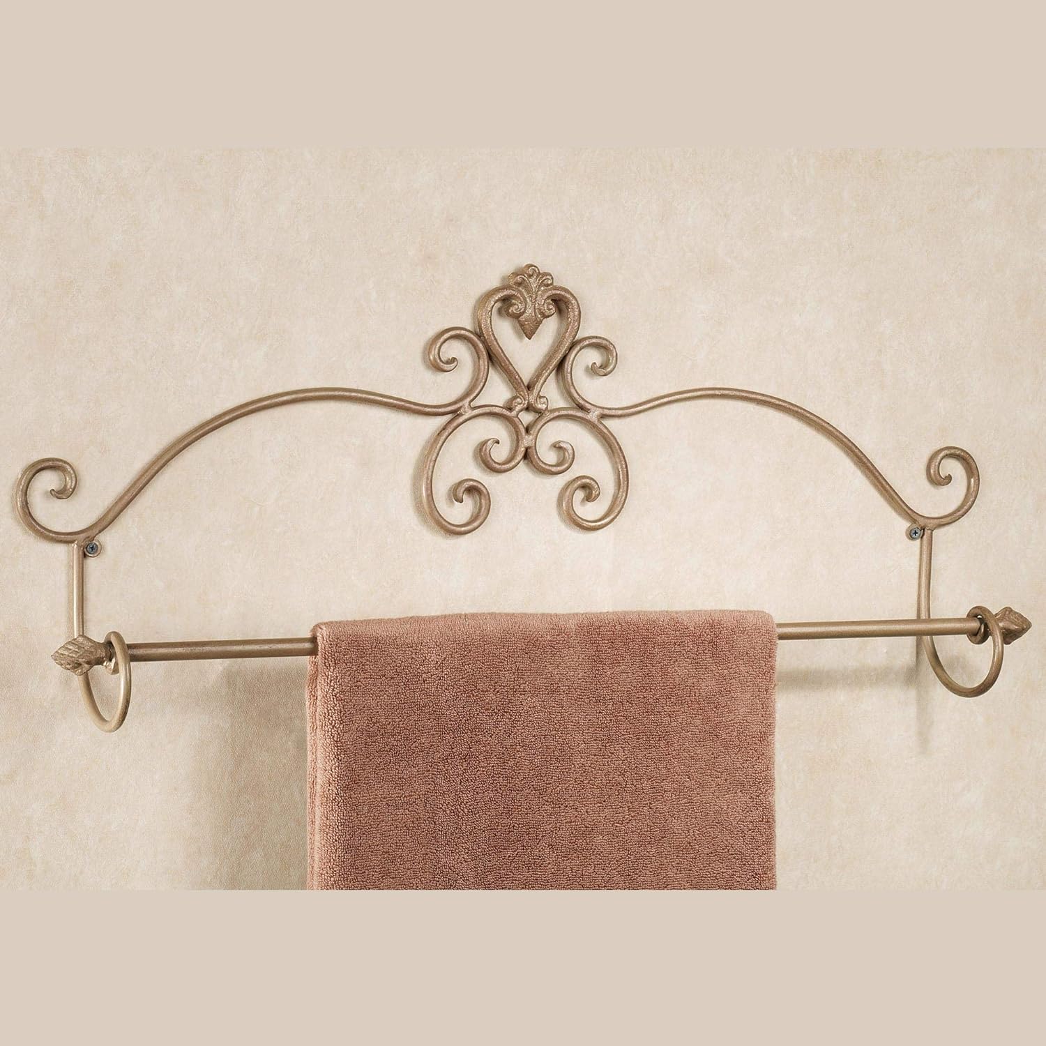 Amazon.com: Touch of Class Aldabella Scroll Wall Mount Towel Bar ...