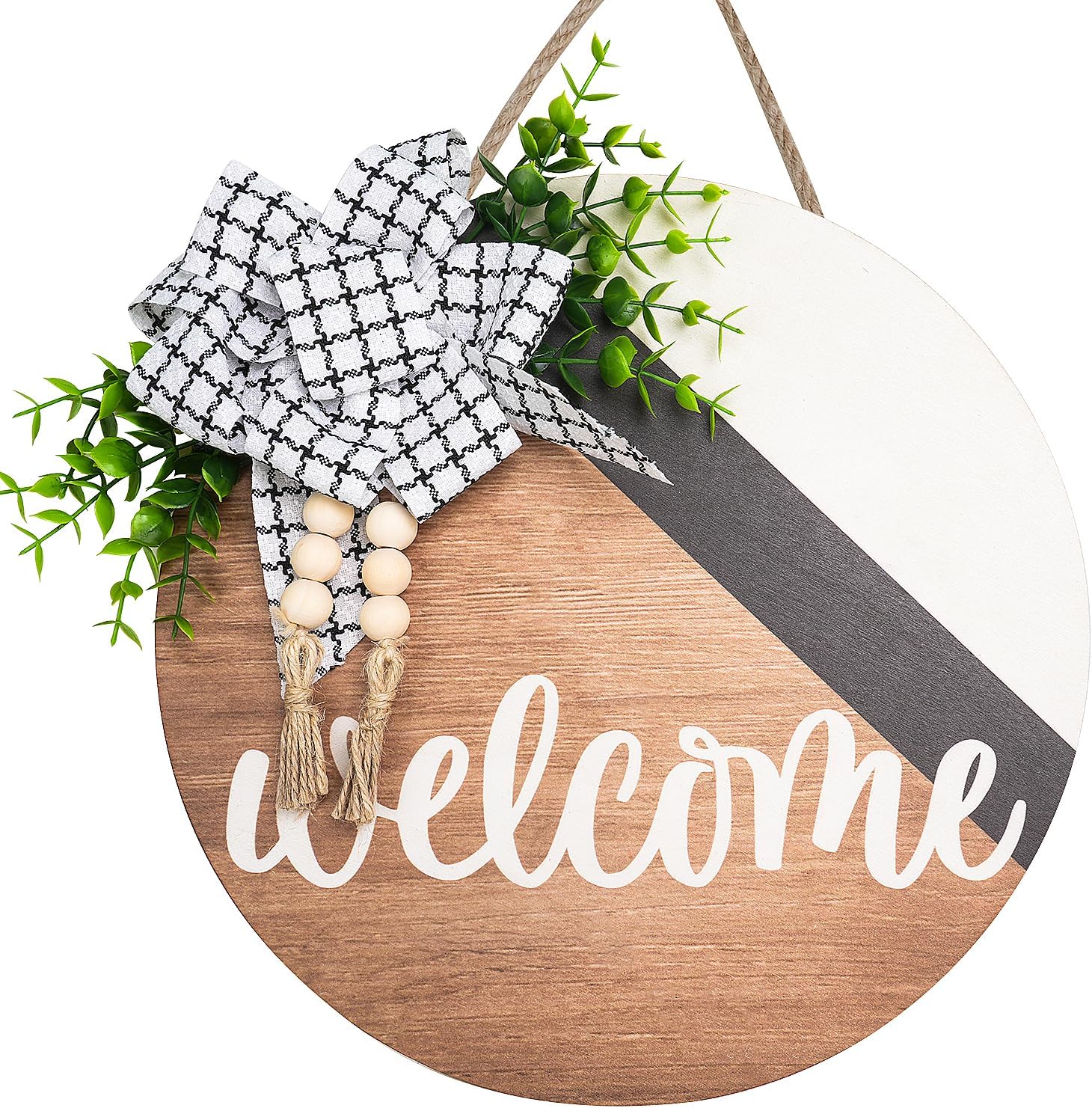 Amazon.com: 17 inch Rustic Welcome Sign with Bow and 3D Letters for ...