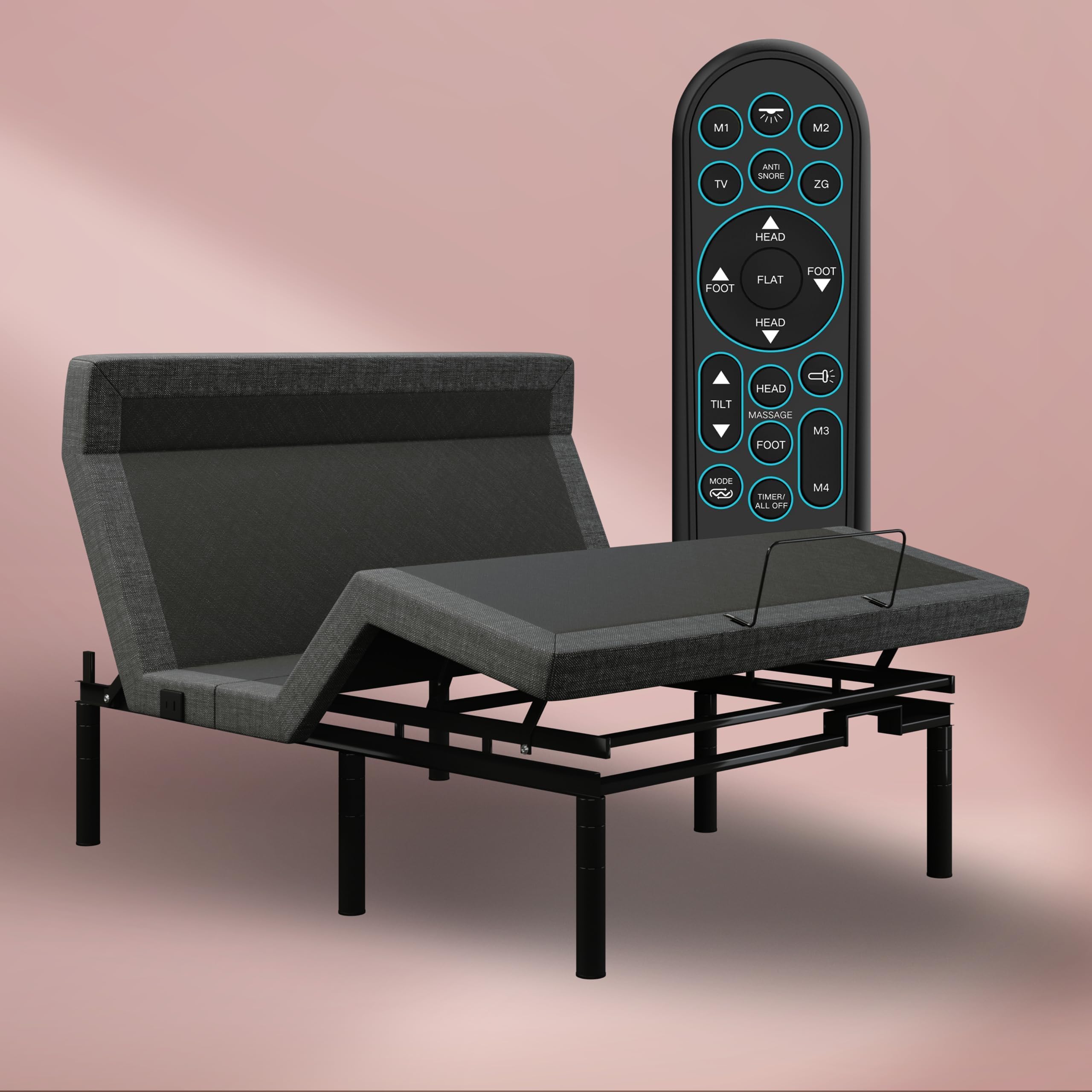 Amazon.com: iDealBed 6i Custom Adjustable Bed Base, Pillow Tilt, Wall ...
