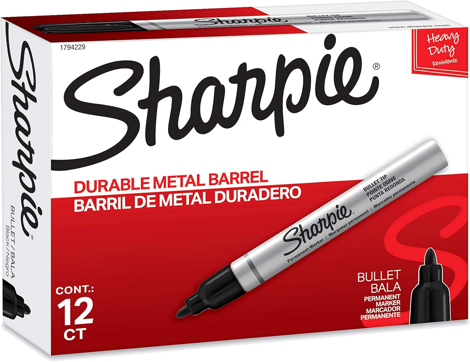 Sharpie 1794229 Pro Bullet Tip Industrial Strength Permanent Marker ...