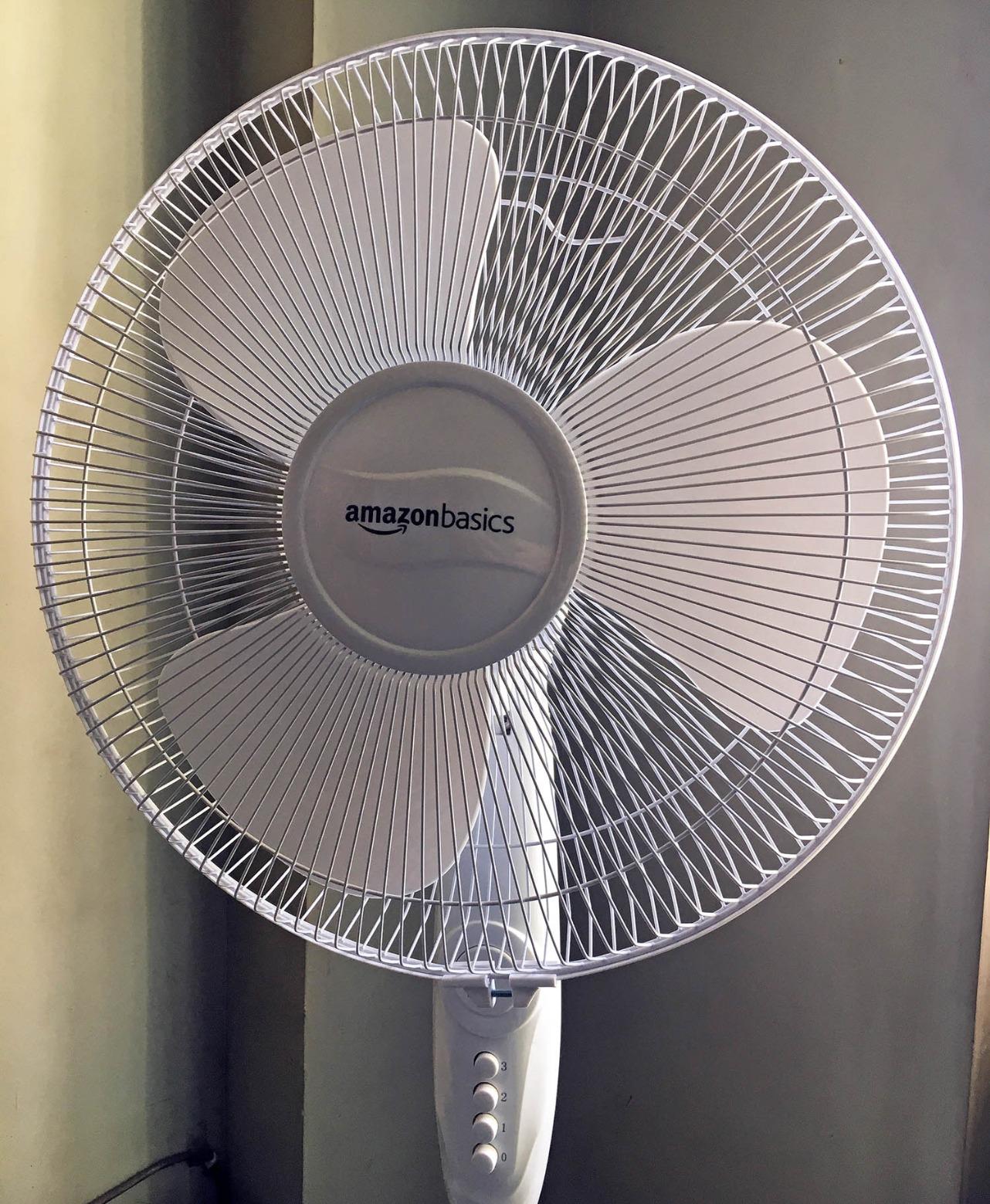 Buy AmazonBasics High Speed Oscillating Pedestal Fan 400 mm (16 Inch ...